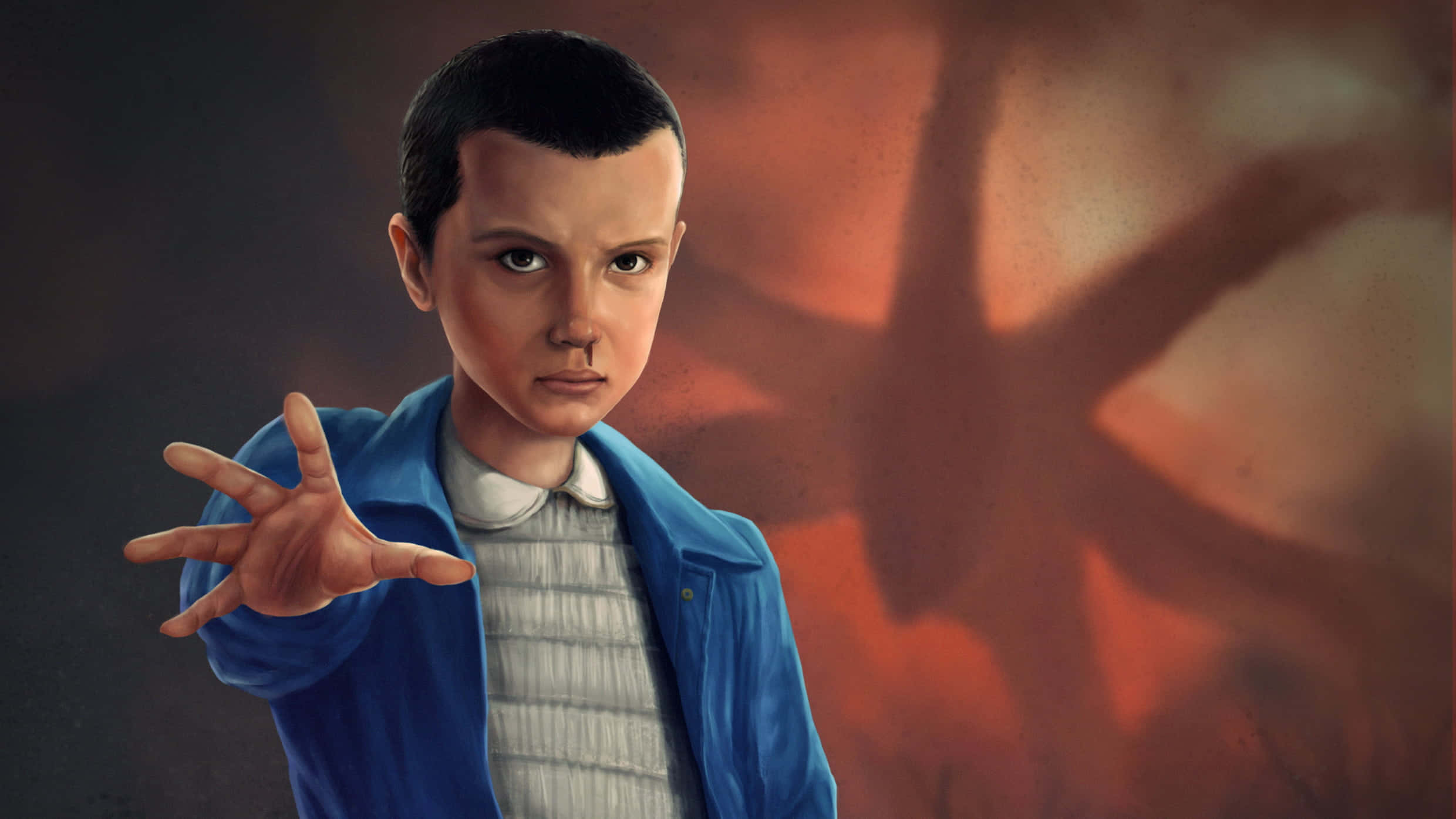 Digital Sketch Eleven Stranger Things Wallpaper | WallpapersOK