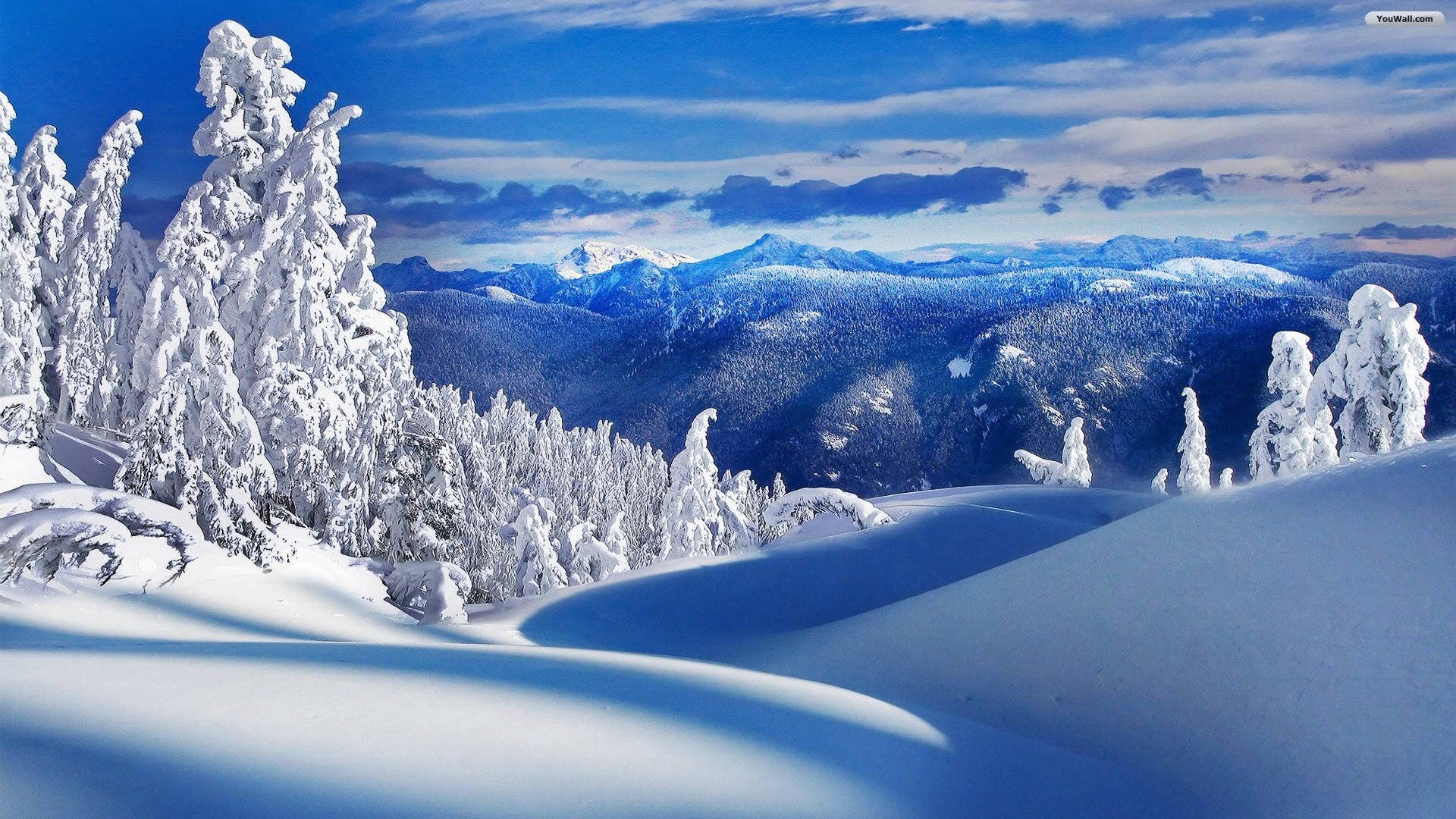1920x1080 Winter Desktop Lovely Landscape Wallpaper WallpapersOK