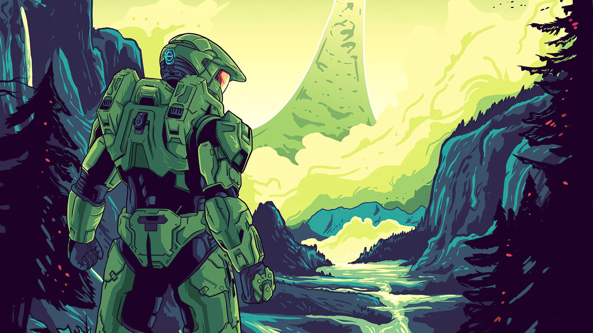 Green Halo Master Chief Wallpaper