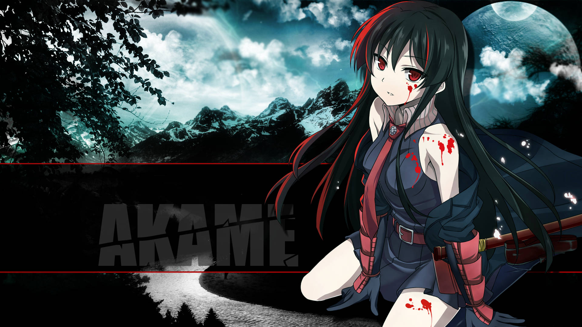 Akame Ga Kill Digital Akame Poster Wallpaper WallpapersOK