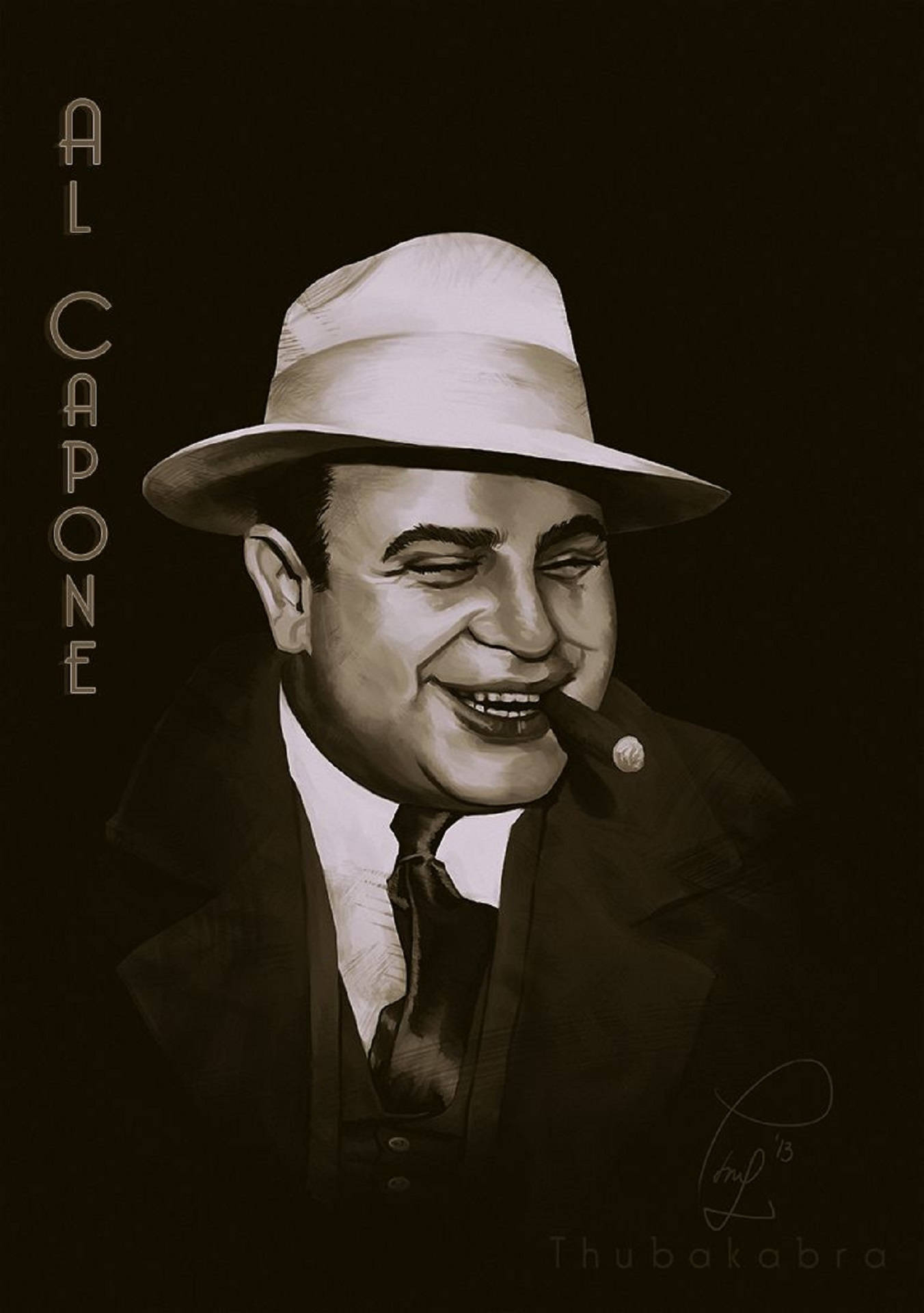 Al Capone Background Al Capone 1935 Photo Mafia Chicago Gangster The
