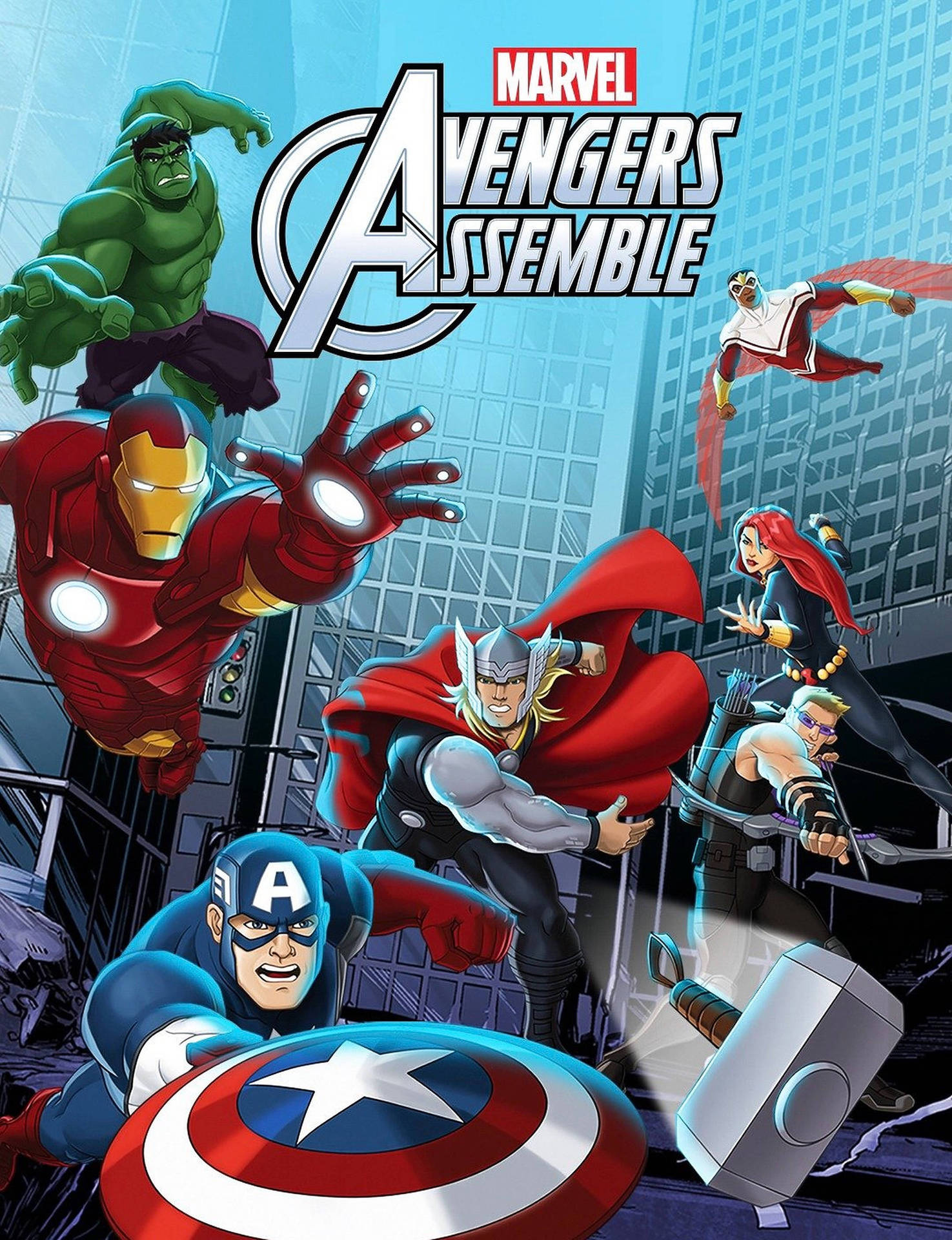 Avengers Assemble Cartoonposter TEBAK GAMBAR TOP SUPERHERO I AVENGERS,