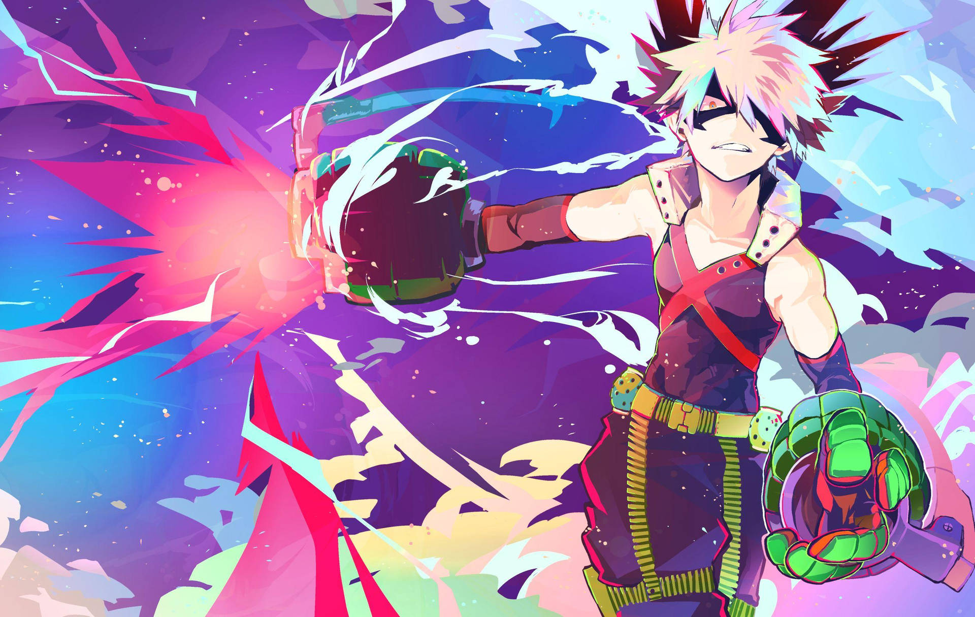 Bakugou Flame Digital Art Wallpaper WallpapersOK