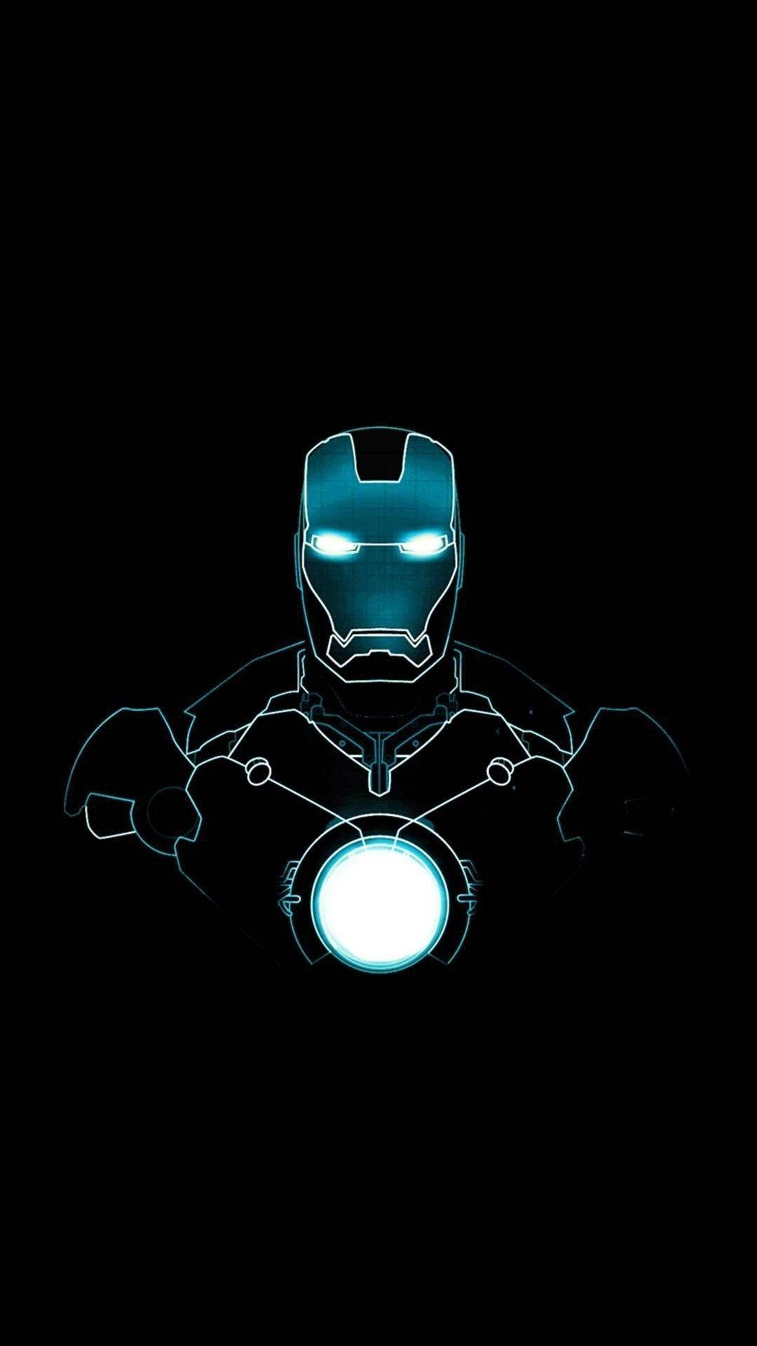 Iron man black wallpaper store