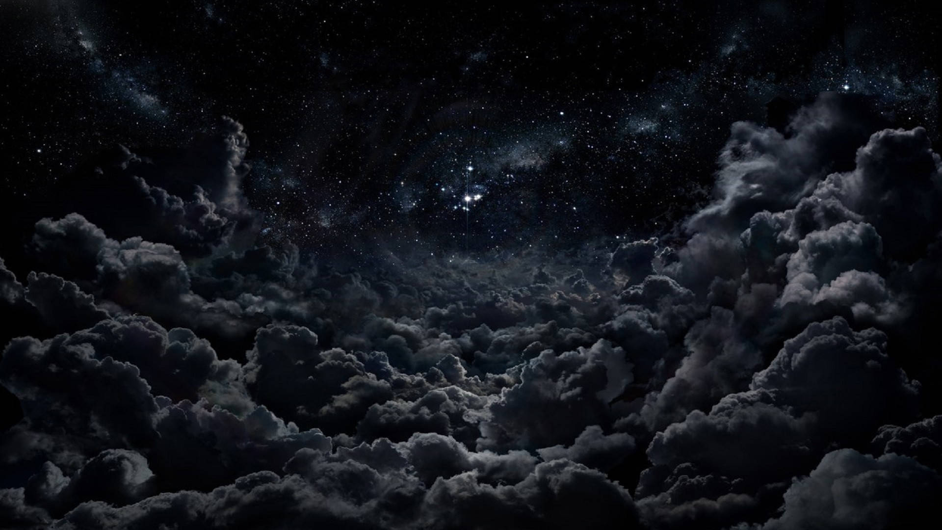 Black Cloudy Sky Wallpaper WallpapersOK