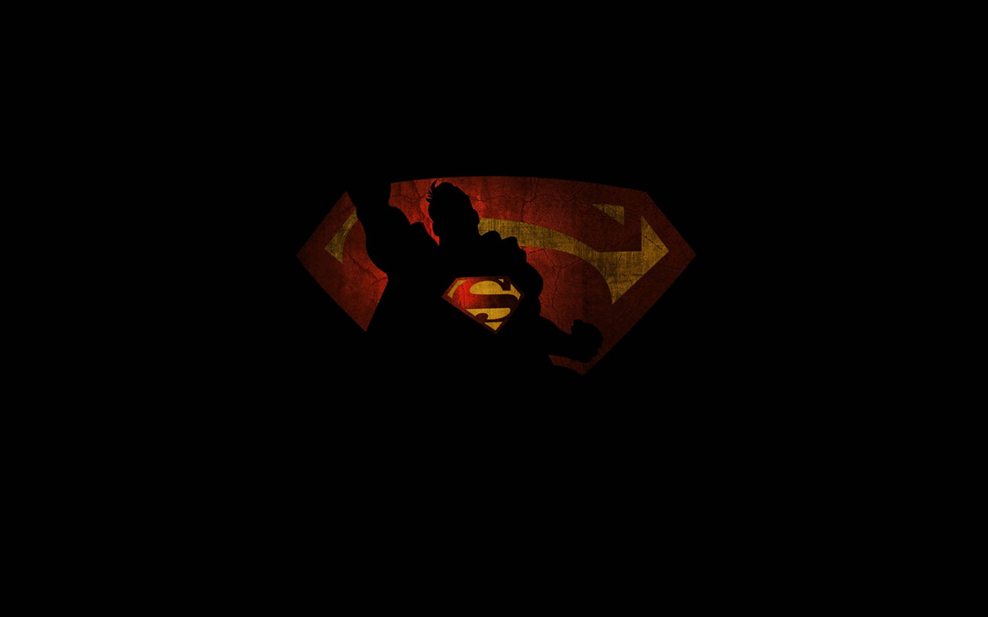 Black Superman Logo Wallpaper Hd
