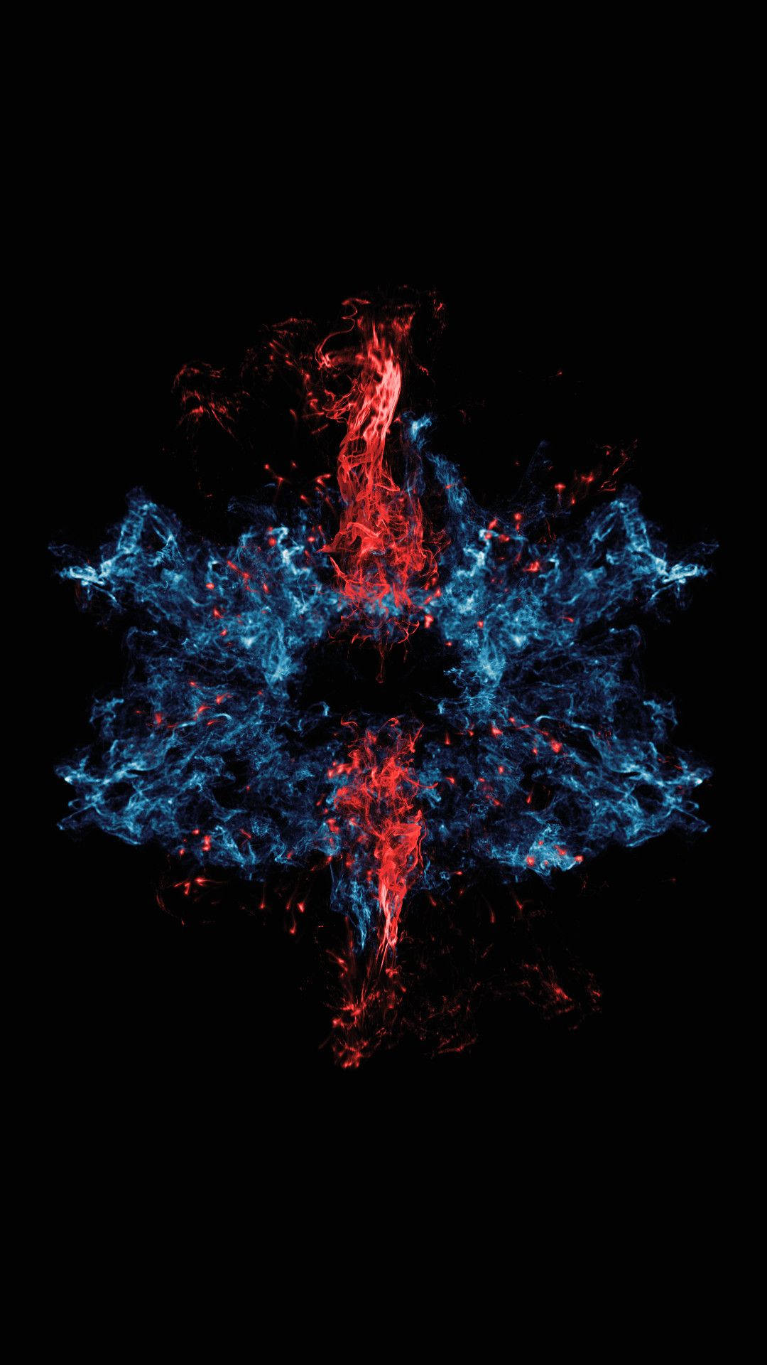 Blue And Red Fire Live Wallpaper WallpapersOK