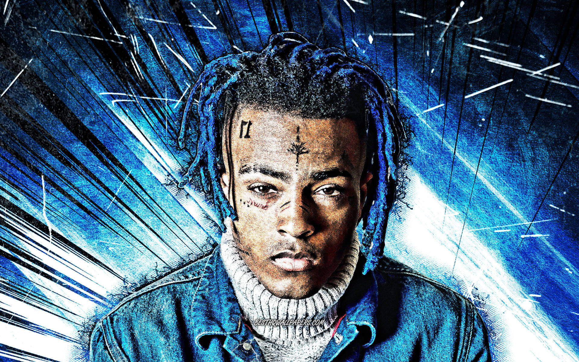 Xxxtentacion Blue Wallpaper Awesome XXXTentacion Cartoon Wallpapers