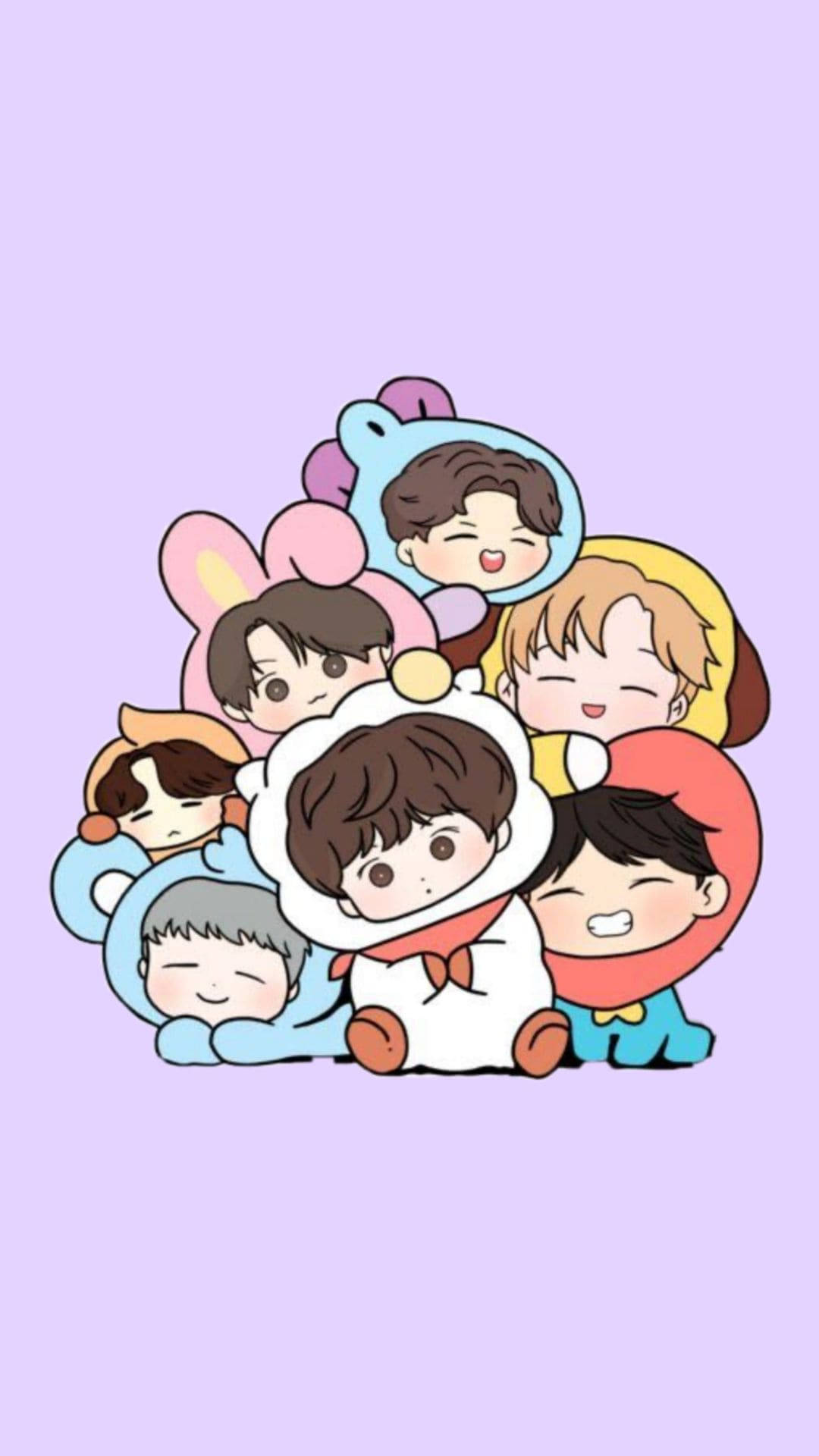 Bangtan Chibi Pin By Soph On BTS | Bts Chibi, Chibi Wallpaper, Cartoon