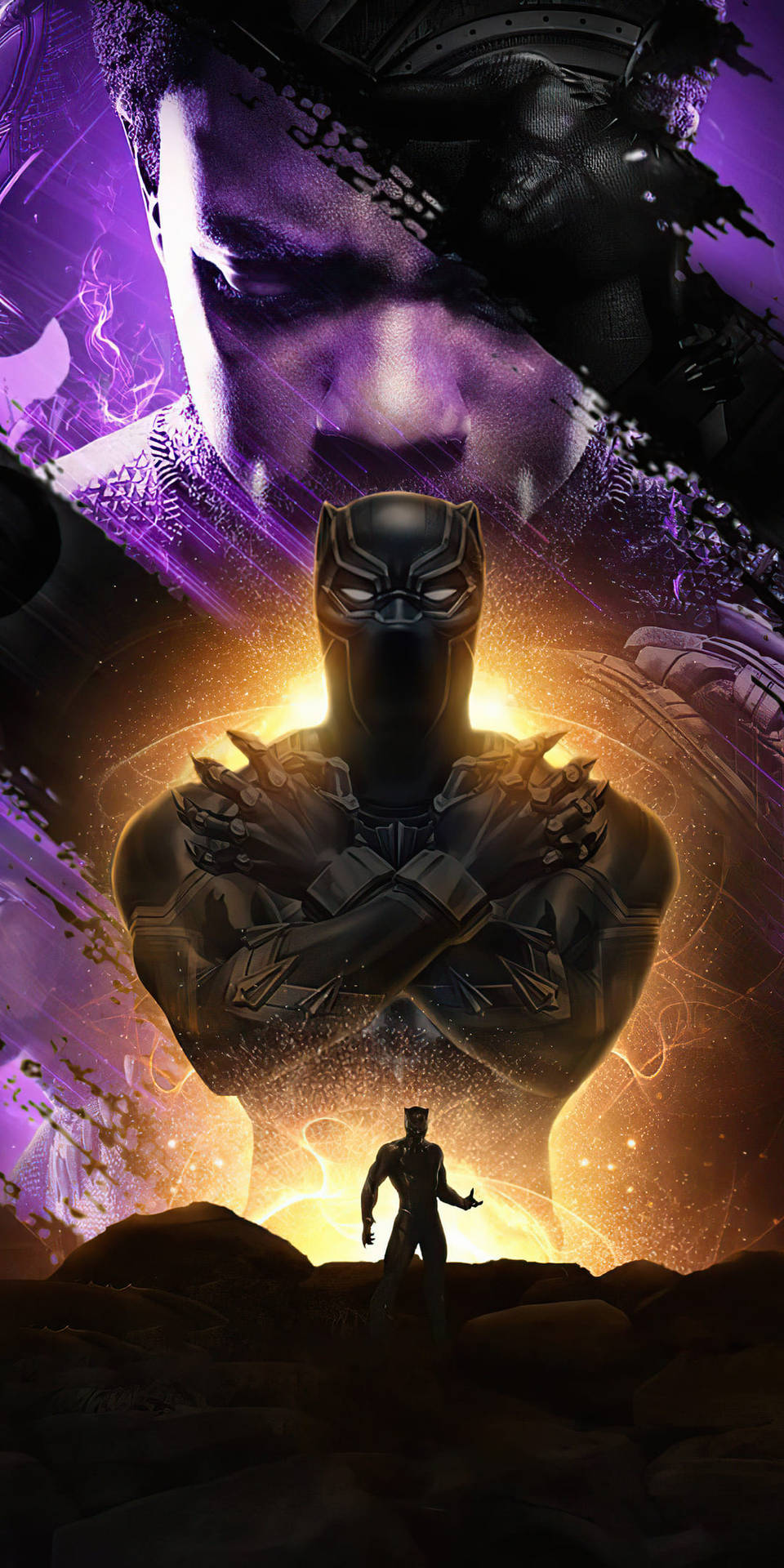 Chadwick In Black Panther Android Wallpaper WallpapersOK