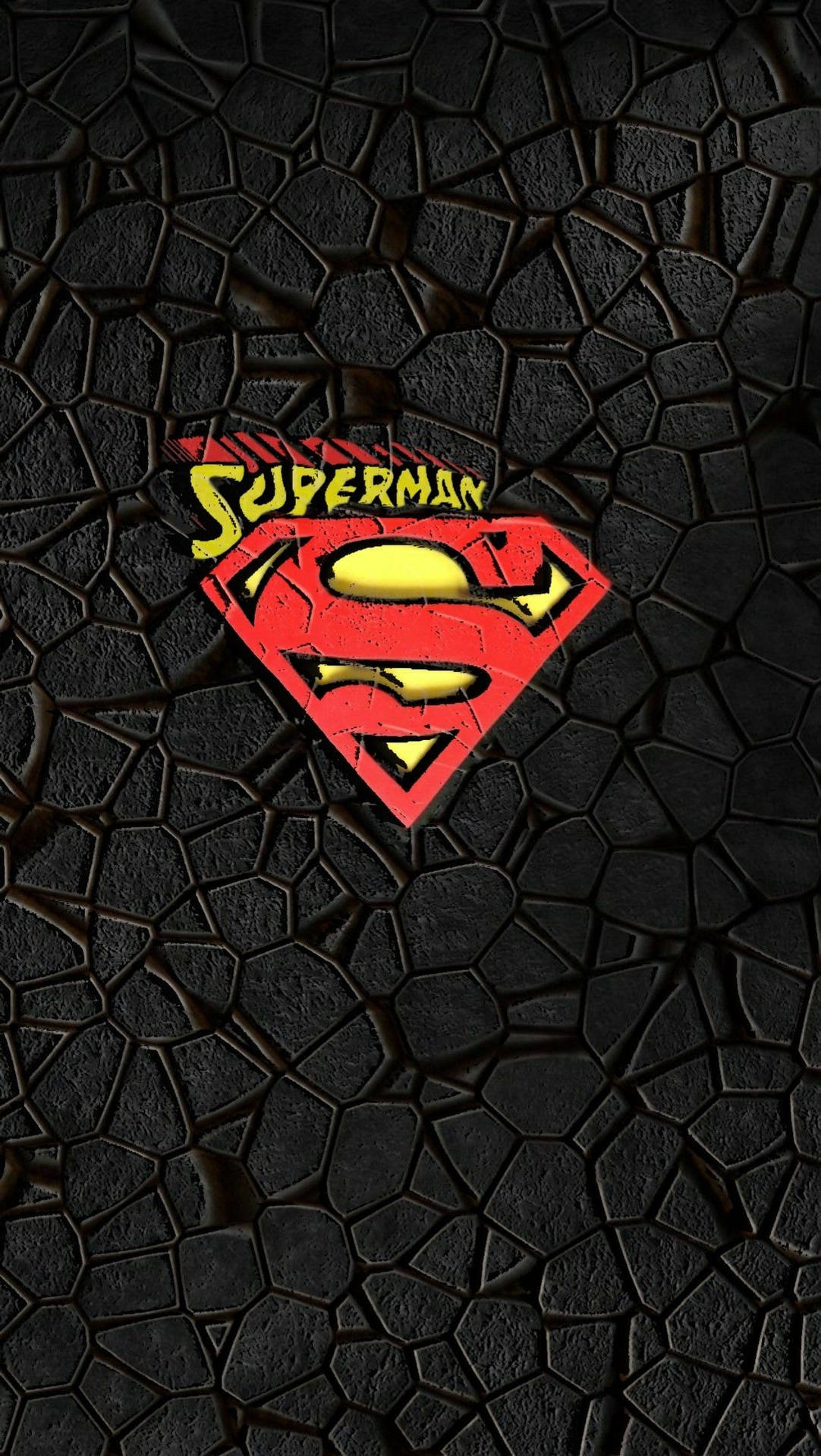 Black Superman Logo Wallpaper Hd