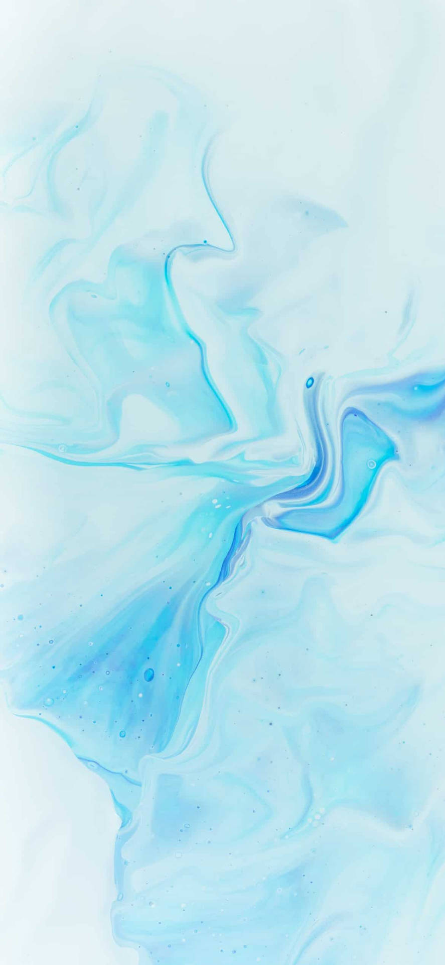 Cute Pastel Blue Aesthetic Aurora Fluid Wallpaper WallpapersOK