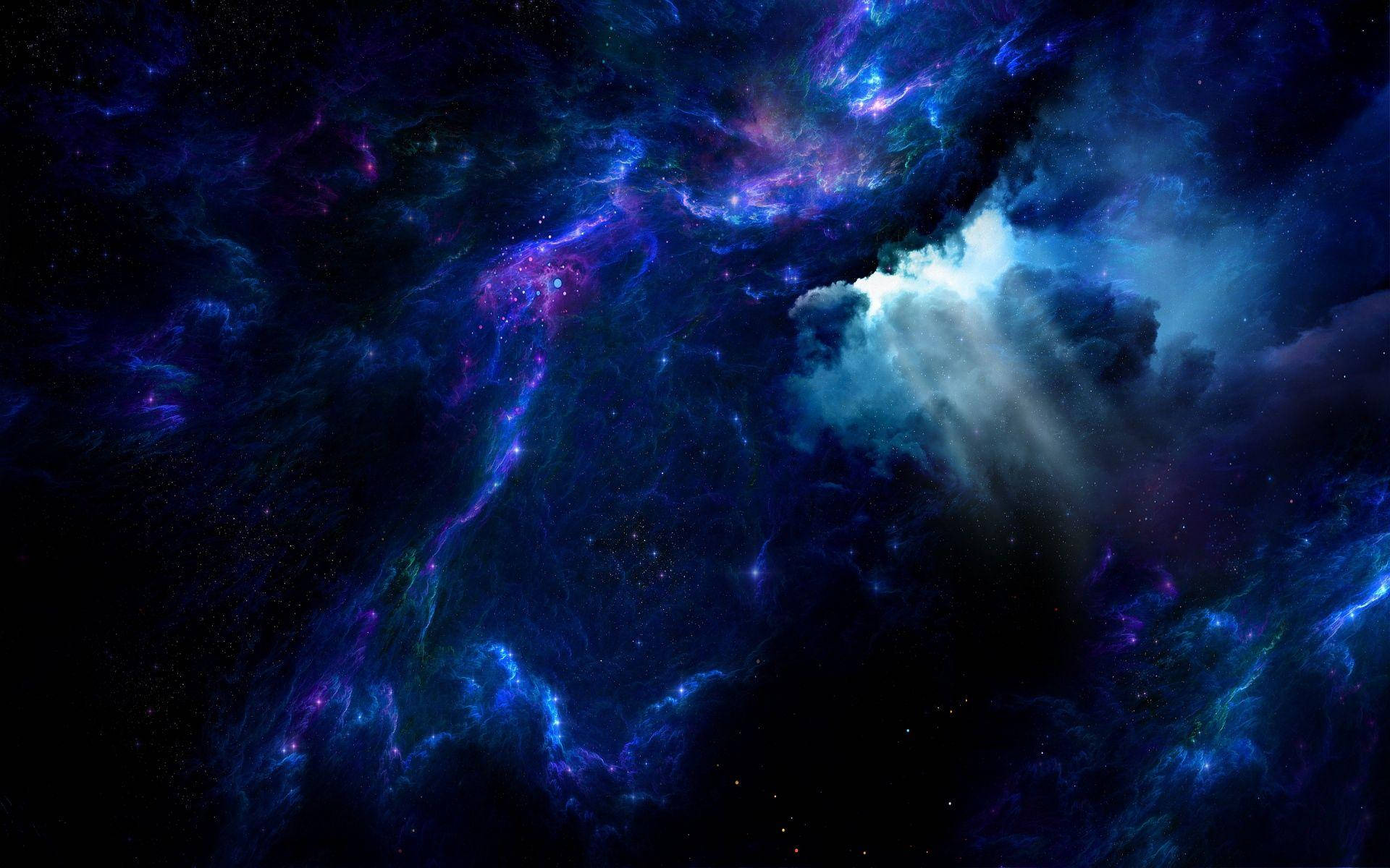 Blue galaxy wallpaper store