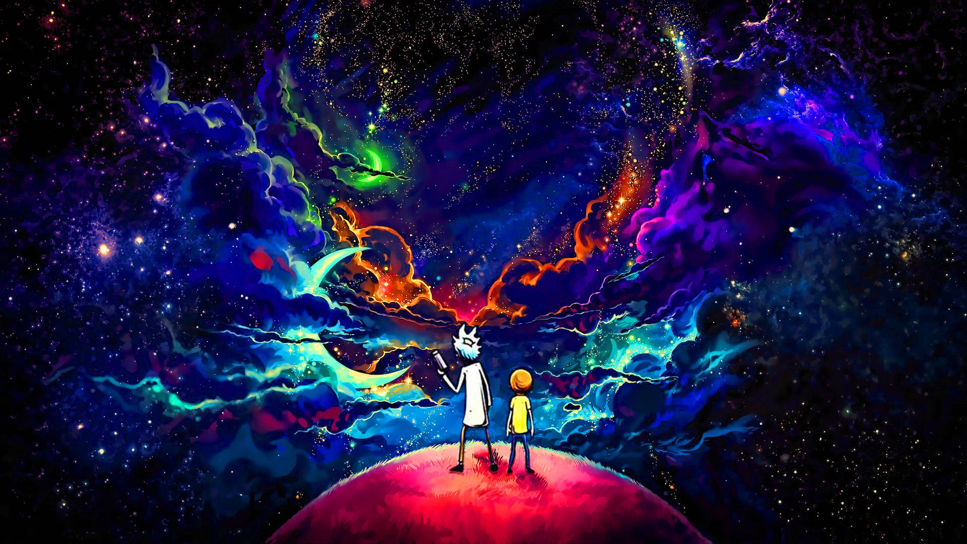 Rick And Morty Wallpaper Galaxy Download Wallpaper 1440x2960 Rick And