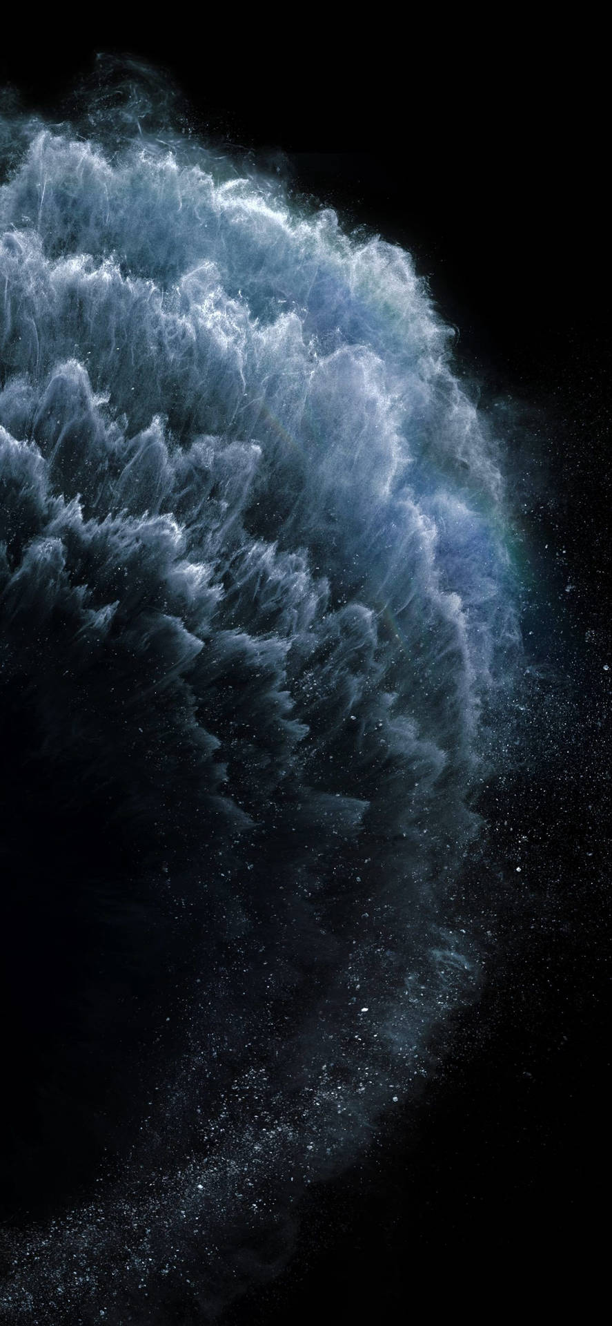 Enjoy The Beautiful Waves Of The Ocean With The New Iphone 11 In White. Wallpaper WallpapersOK