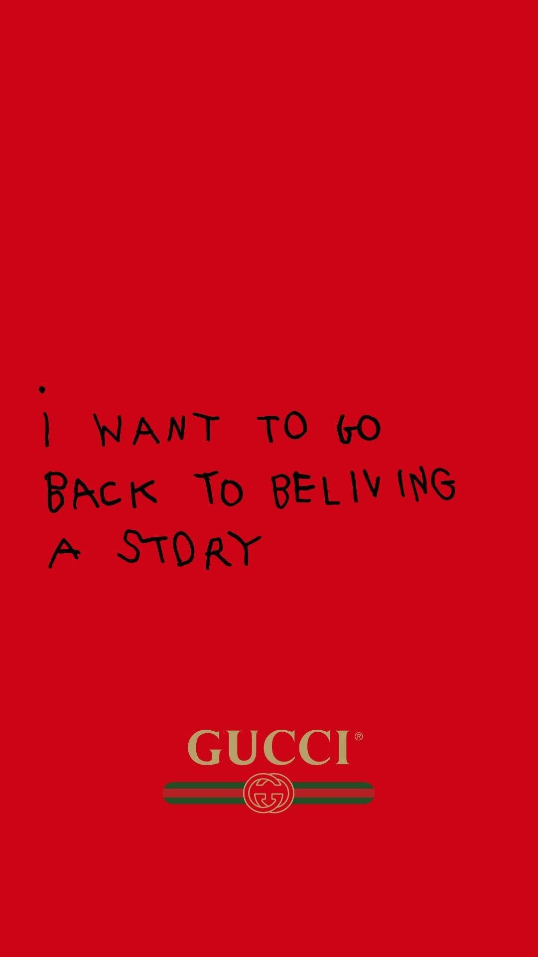 Red gucci wallpaper store