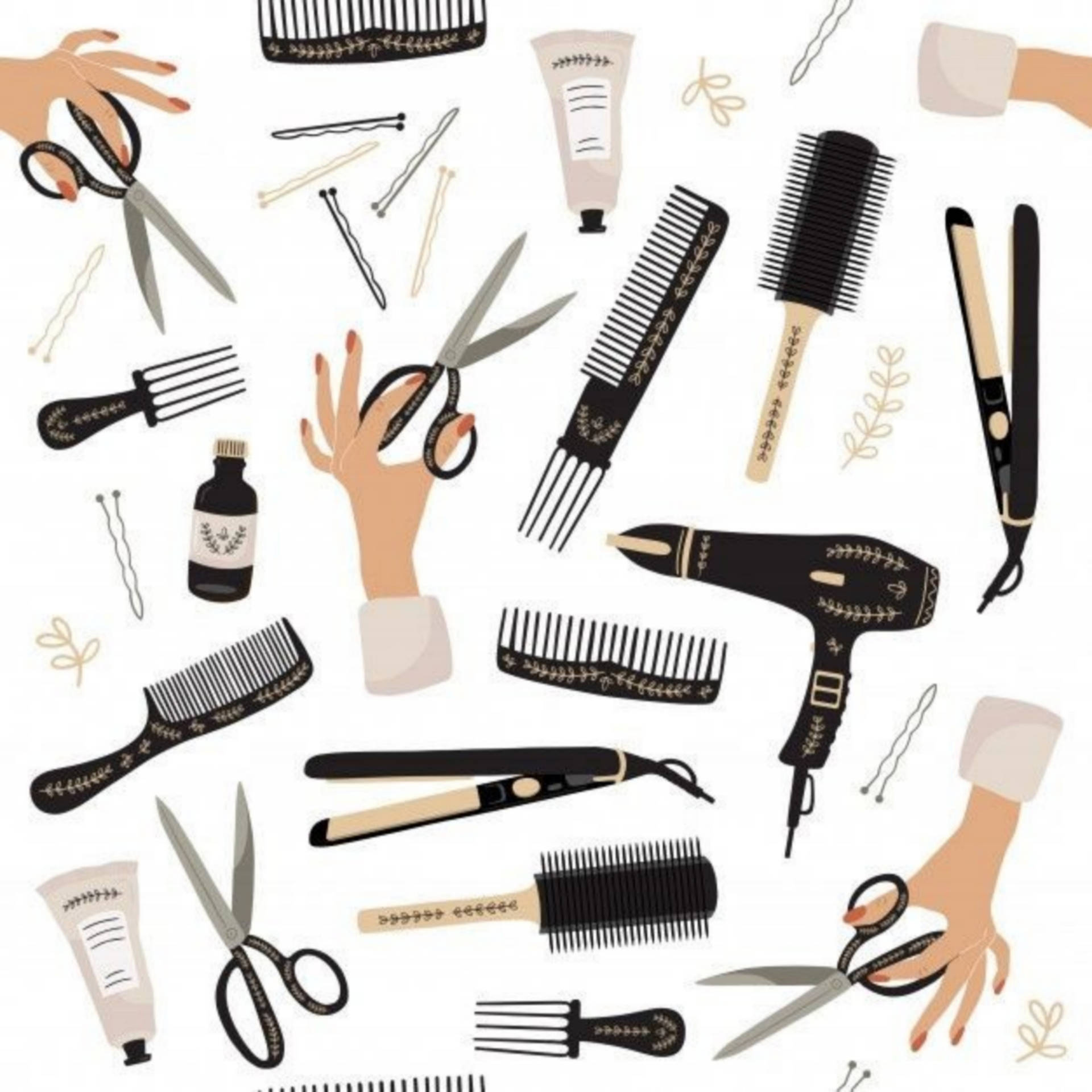 Hair Stylist Tools Art