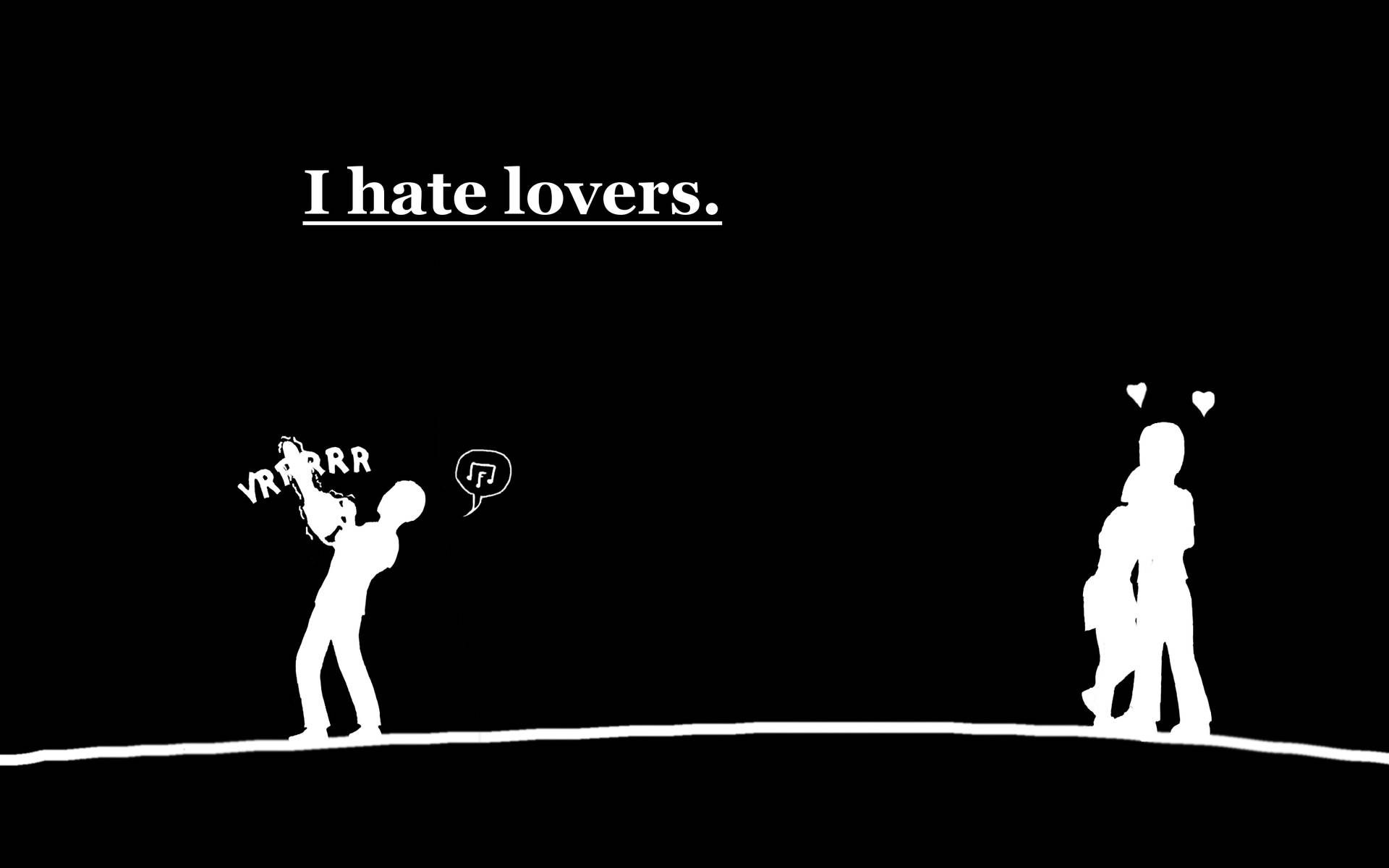 Hate Love Dark Humor Wallpaper WallpapersOK