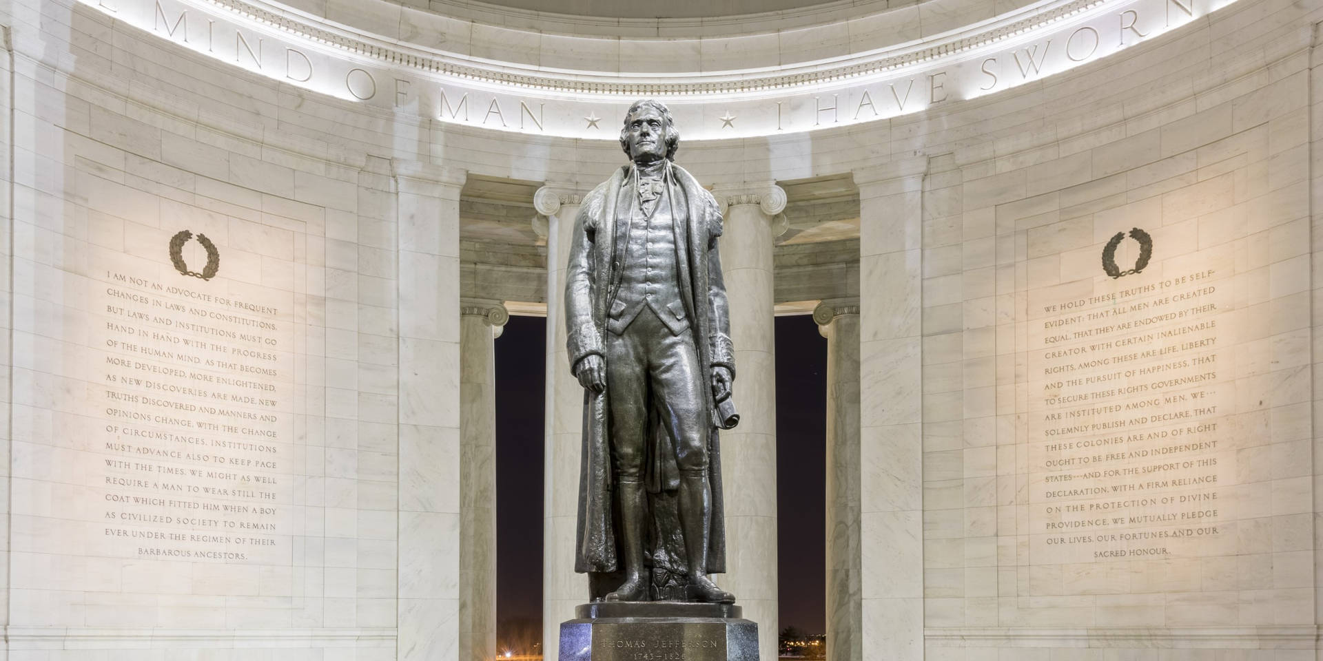 Jefferson Memorial Inscriptions Let's Learn About The Jefferson