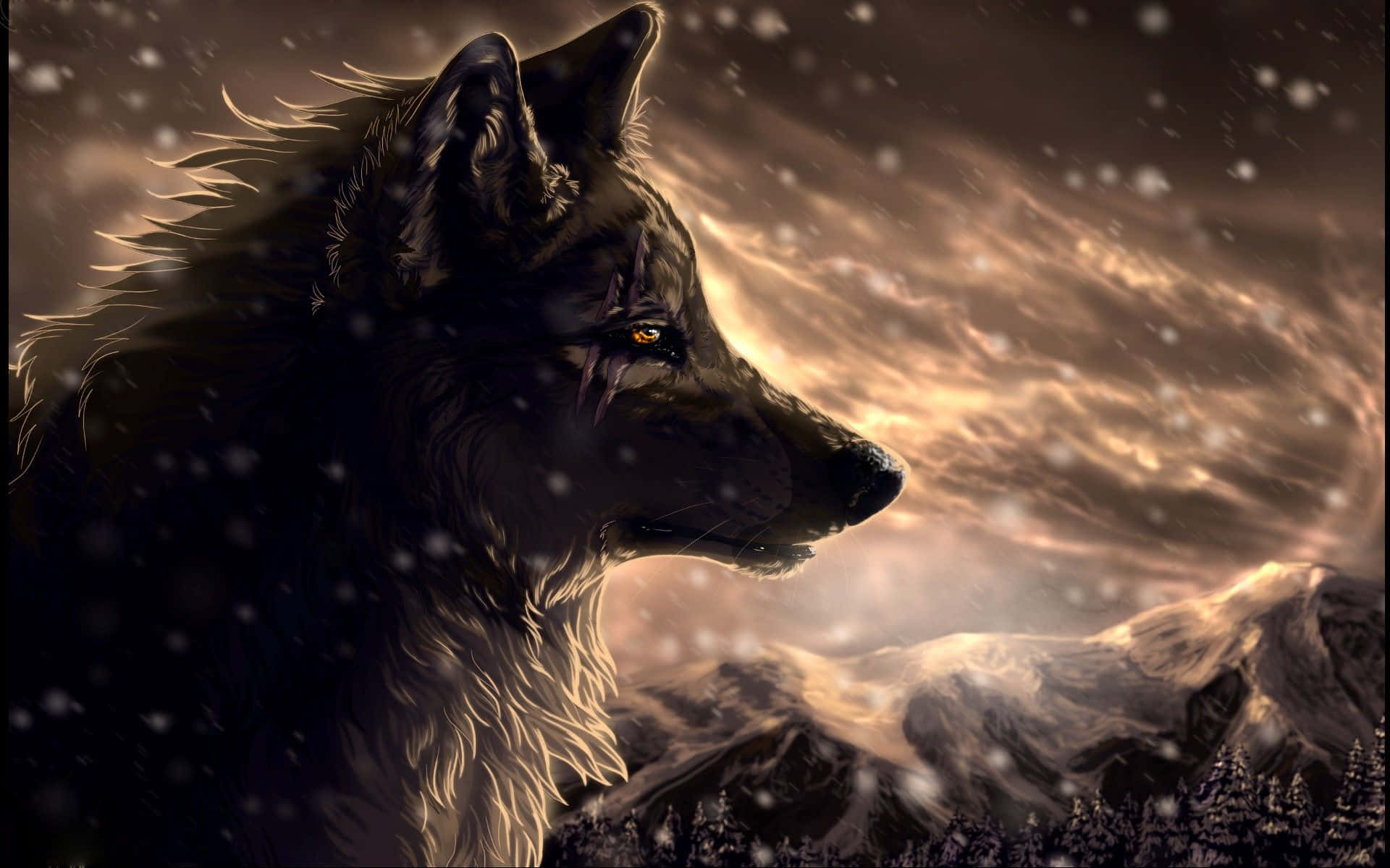 Anime Wolf Art Wallpapers | WallpapersOK