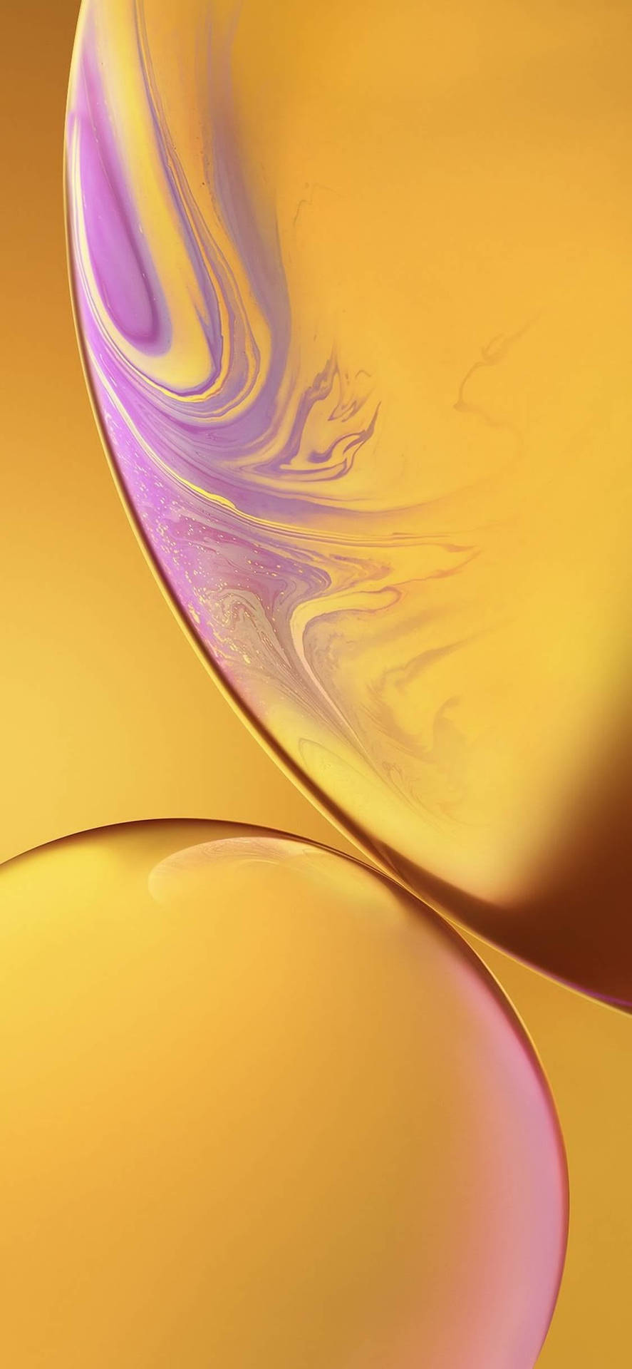 Iphone Xr Red Yellow Bubbles Abstract Wallpaper WallpapersOK
