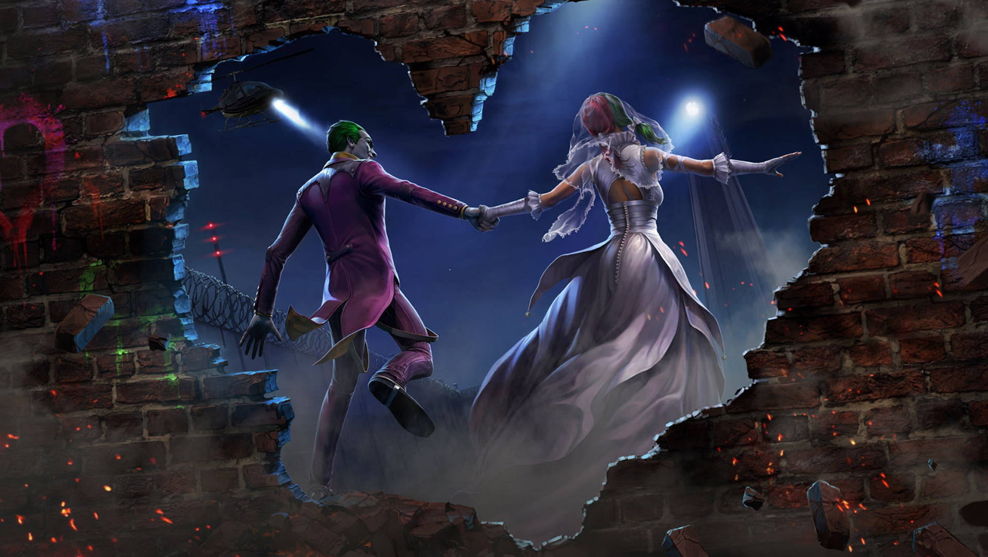 Joker And Harley Quinn Heart