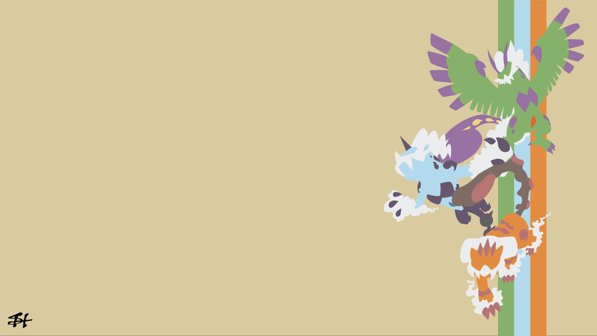 Tornadus Thundurus And Landorus Pixel Art Grid