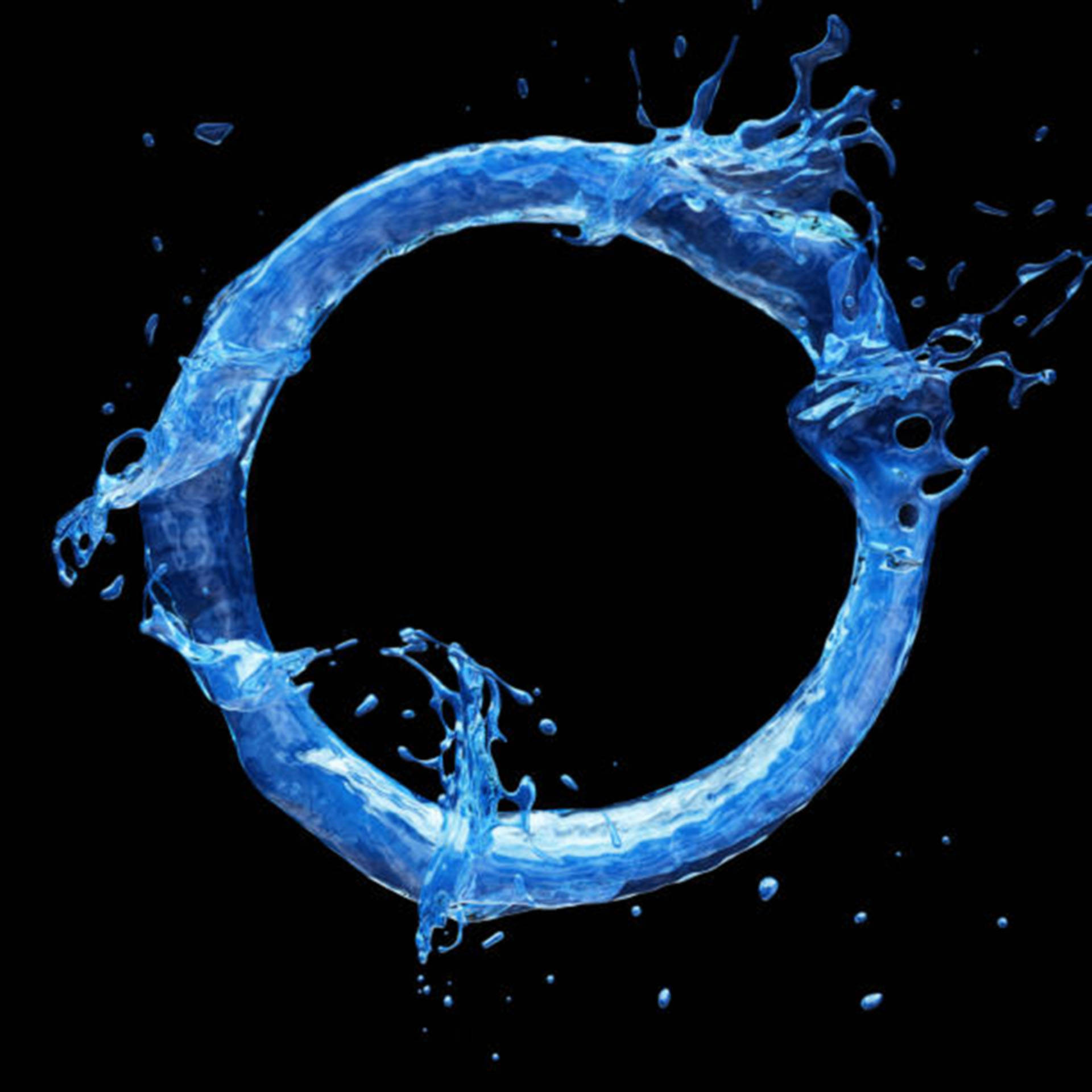 O Letter Design Wallpaper