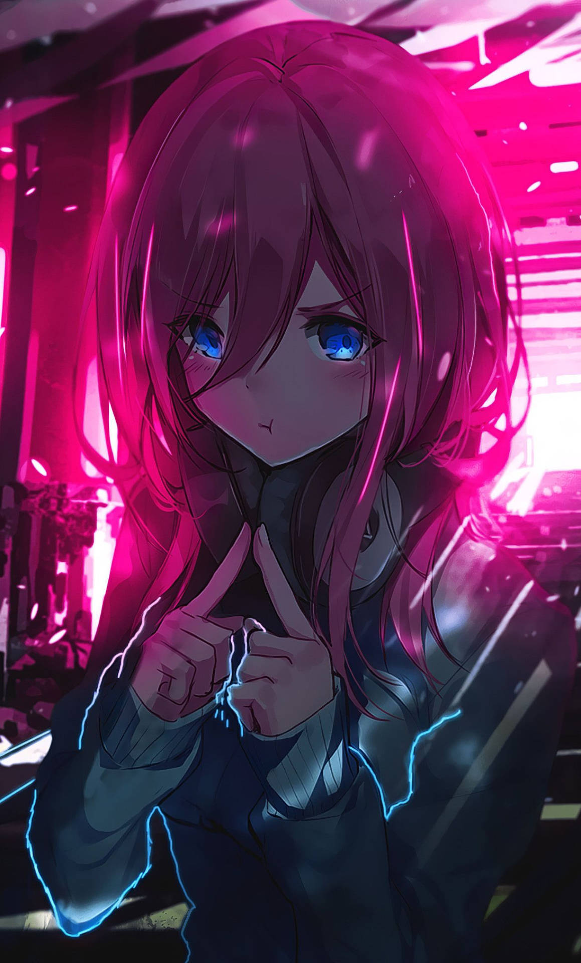Miku Nakano Feeling Sorry Wallpaper WallpapersOK