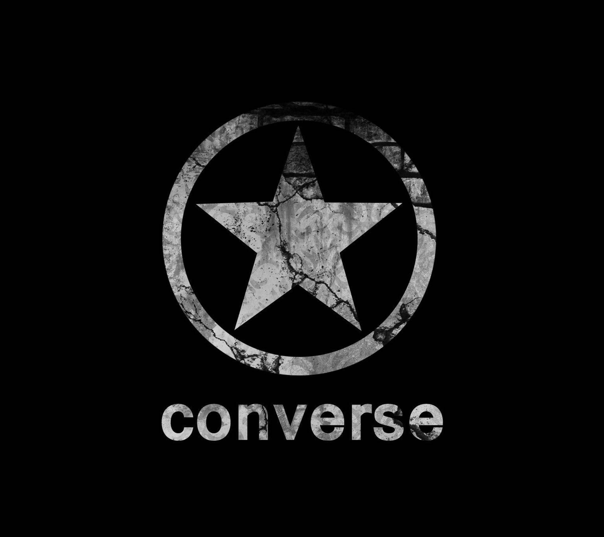 Monochrome Converse Logo Wallpaper WallpapersOK
