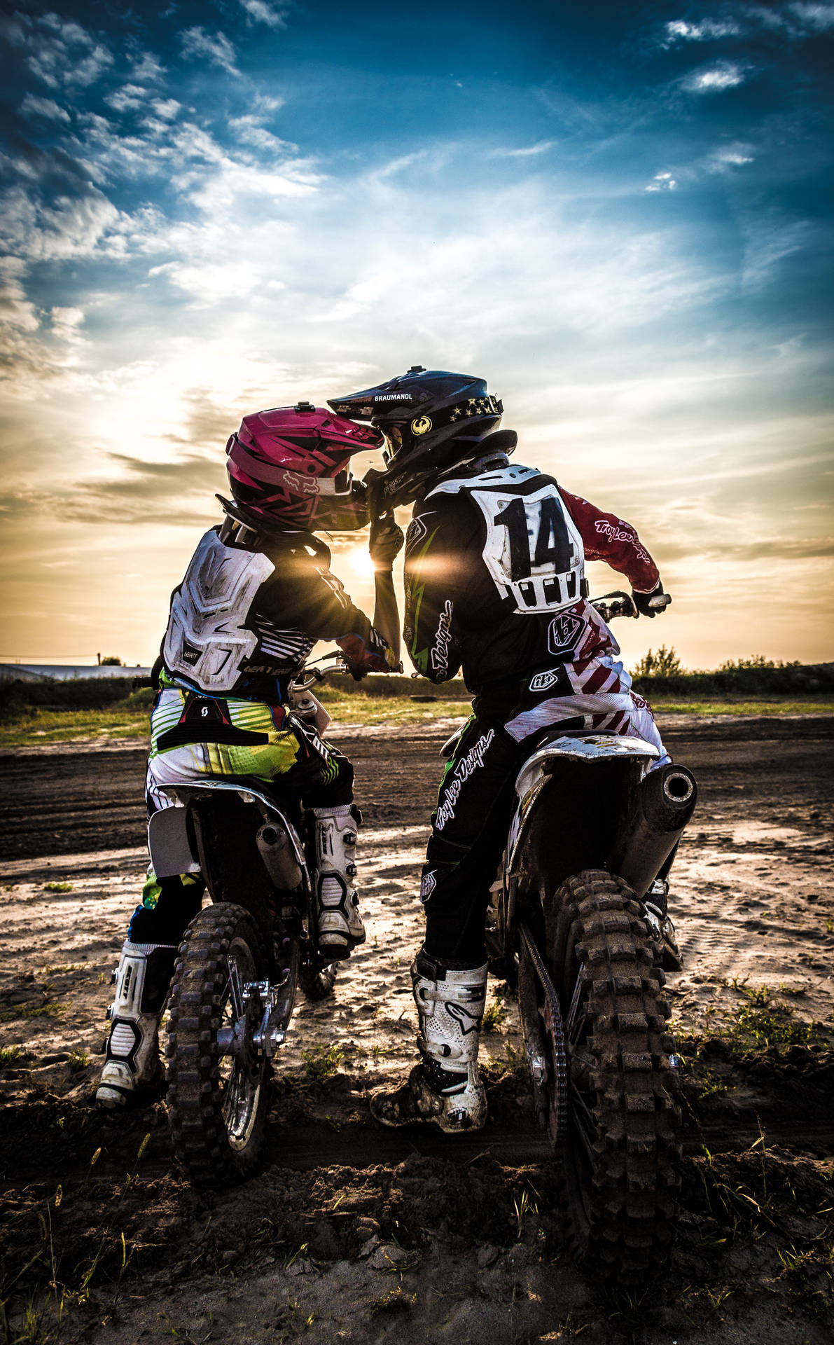 Papel De Parede Honda Motocross