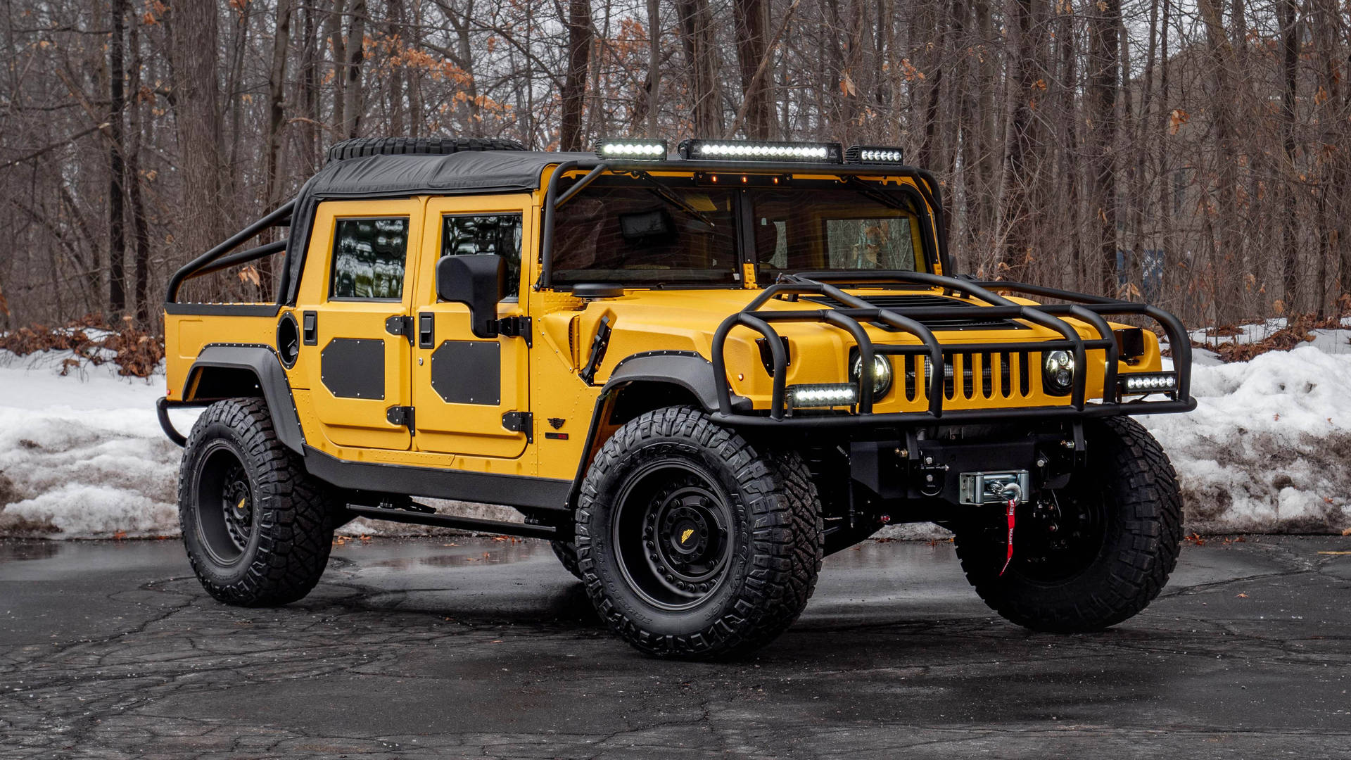 Hummer H2 Yellow Wallpaper