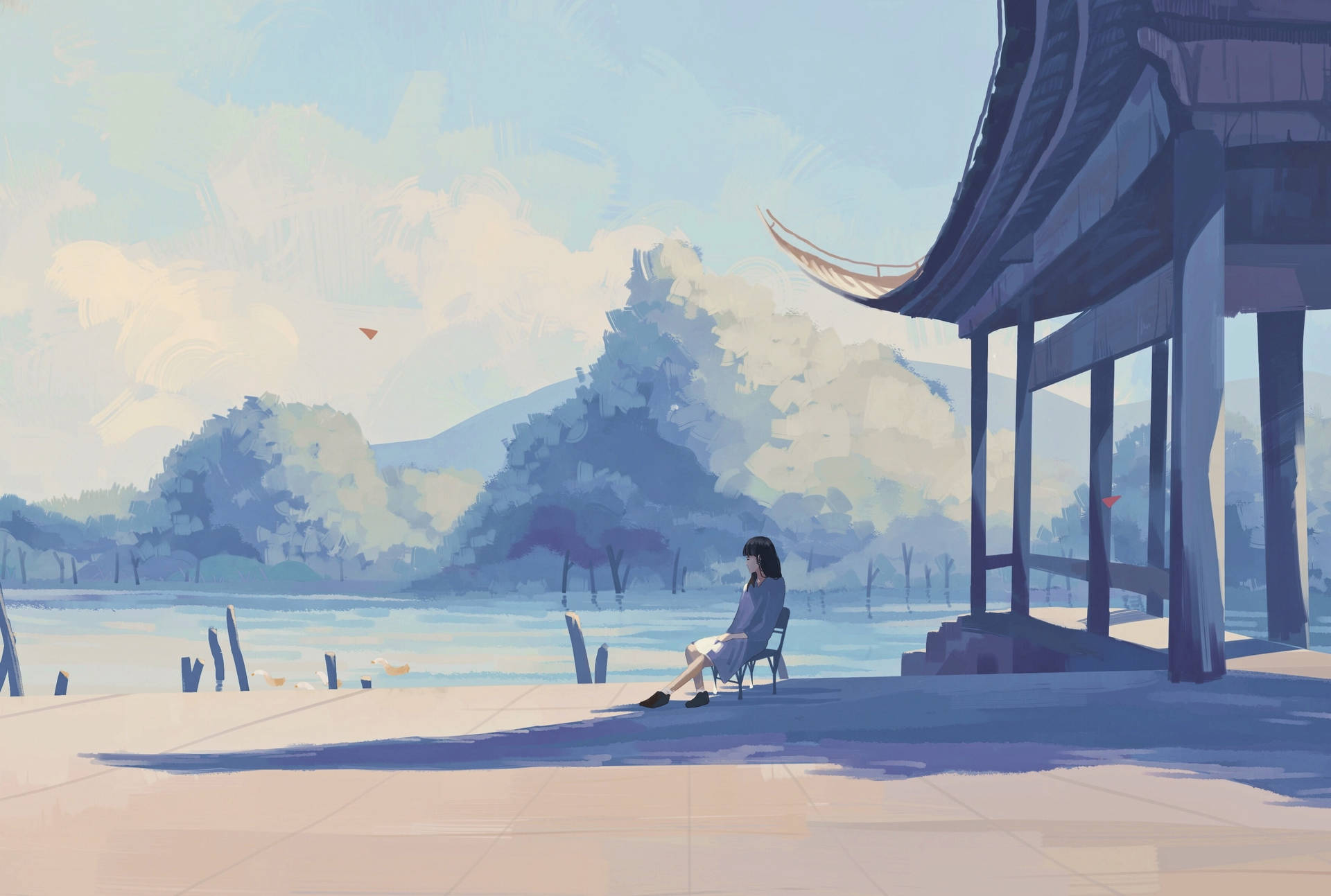 Pastel anime wallpaper store