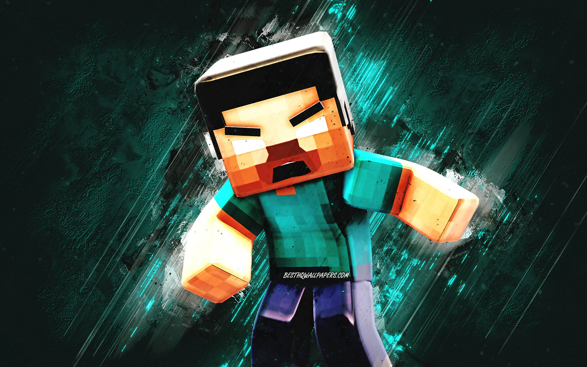 Sfondo Minecraft Hd Herobrine Minecraft Steve And Herobrine Wallpaper