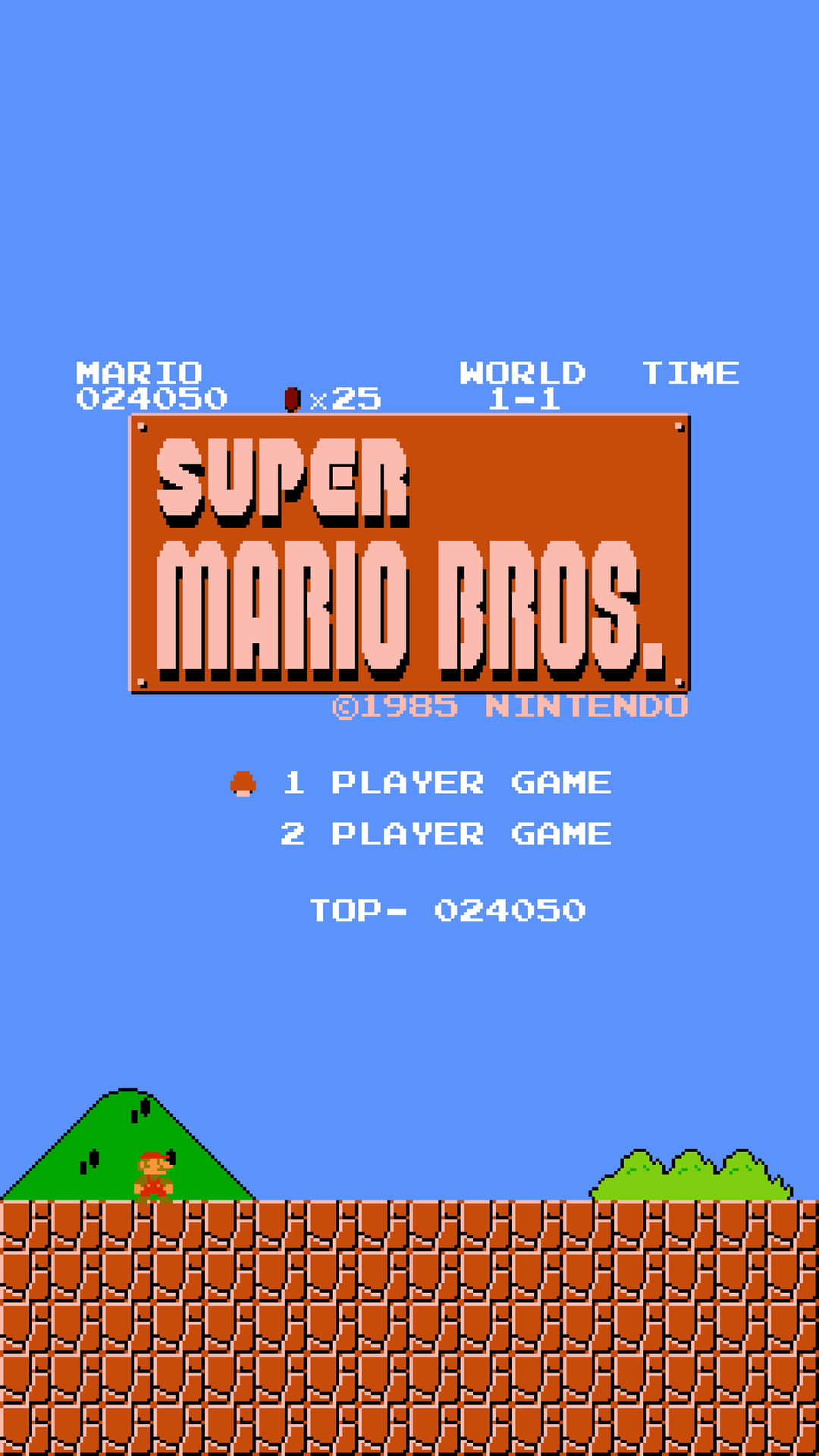 Wallpaper Retro Super Mario PAUSE RETRO / Super Mario Bros 3 / Welcome
