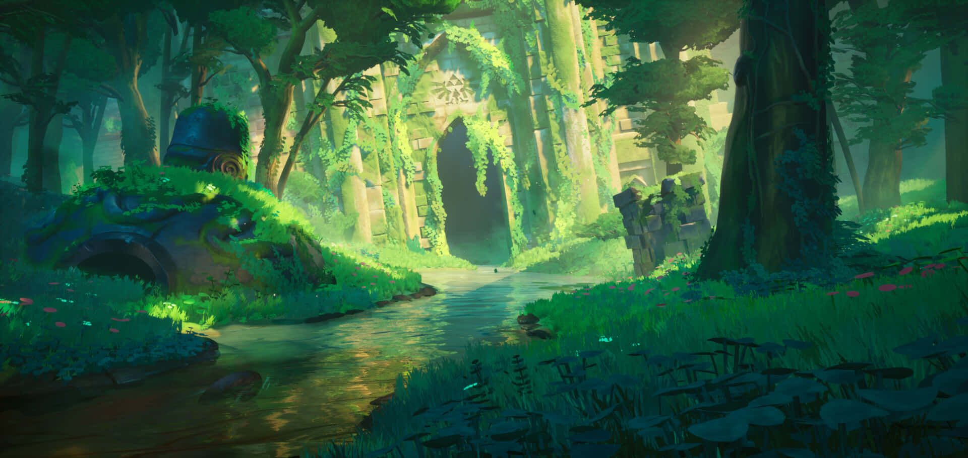 Digital Painting Environment Wallpaper