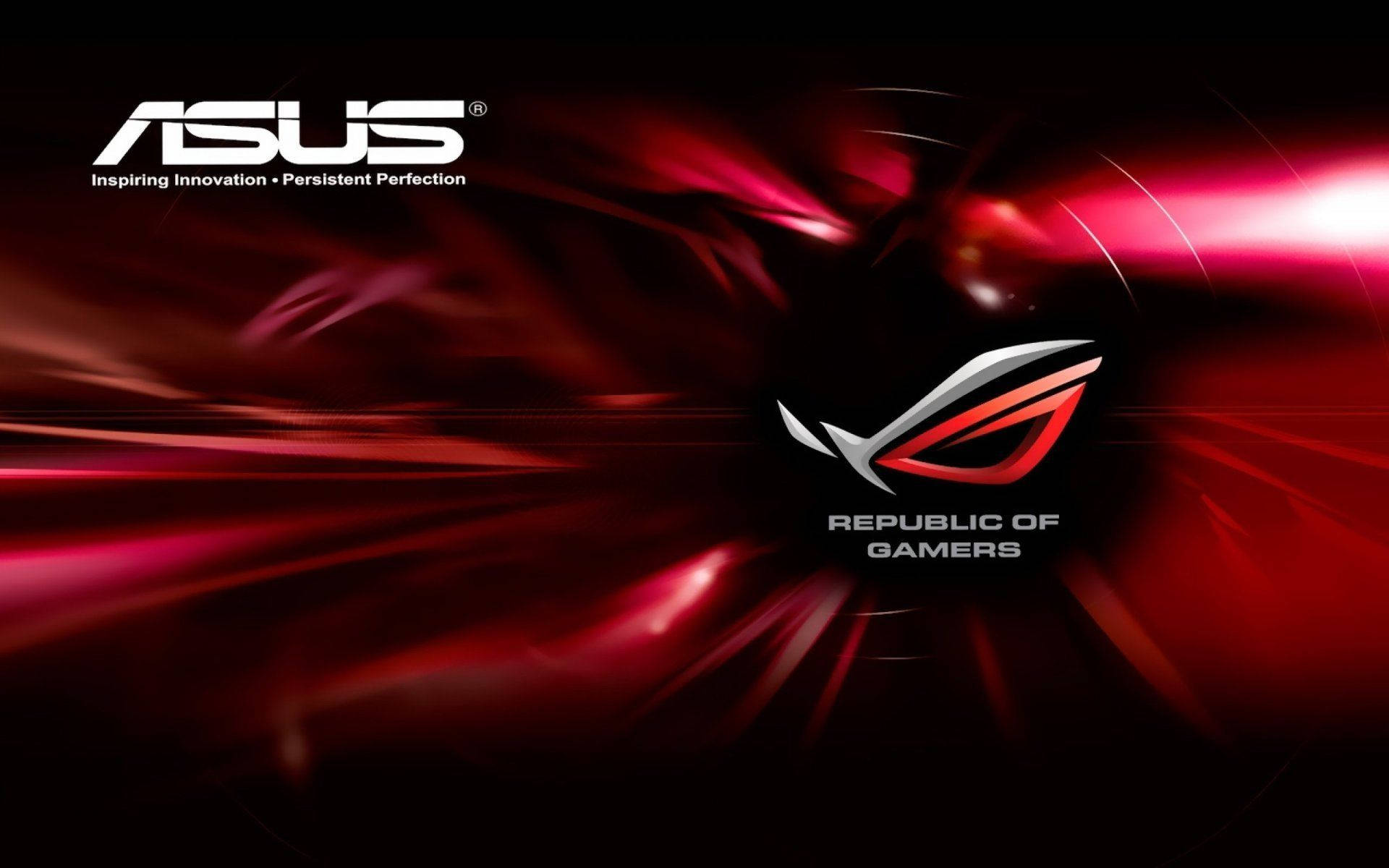 Rog Asus Red Wallpaper WallpapersOK