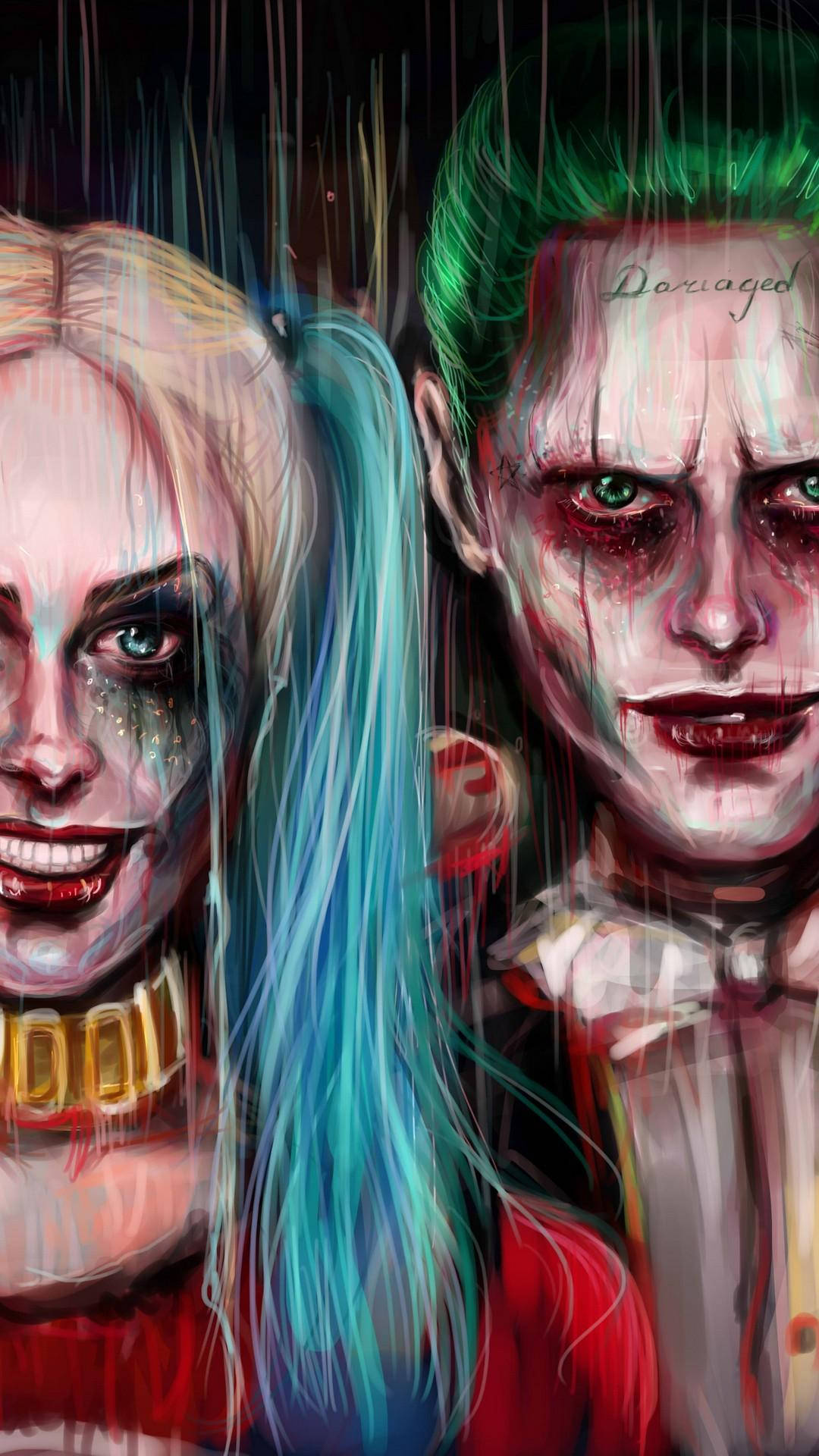 Savage Harley Quinn And Joker Iphone Wallpaper WallpapersOK