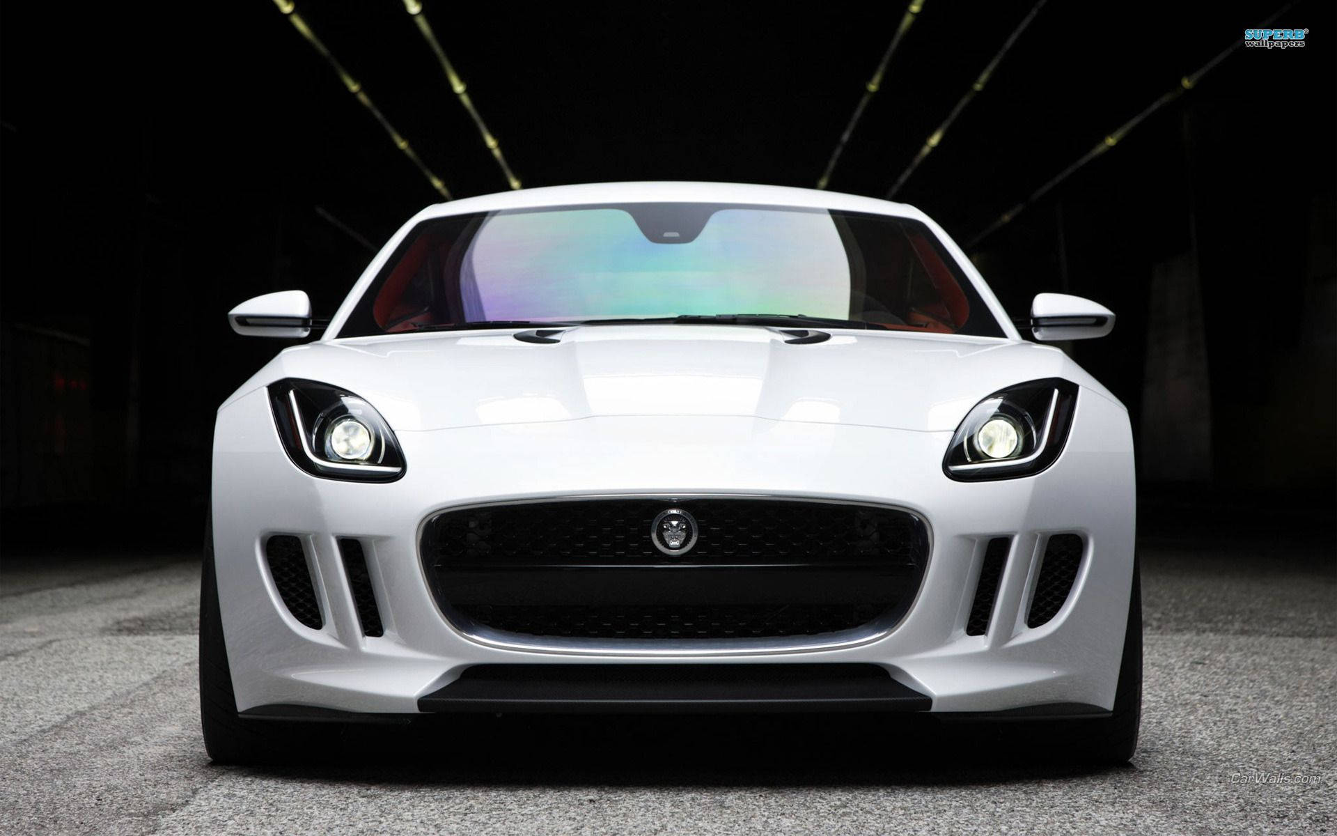 Sleek And Stylish Modern White Jaguar Car Wallpaper WallpapersOK