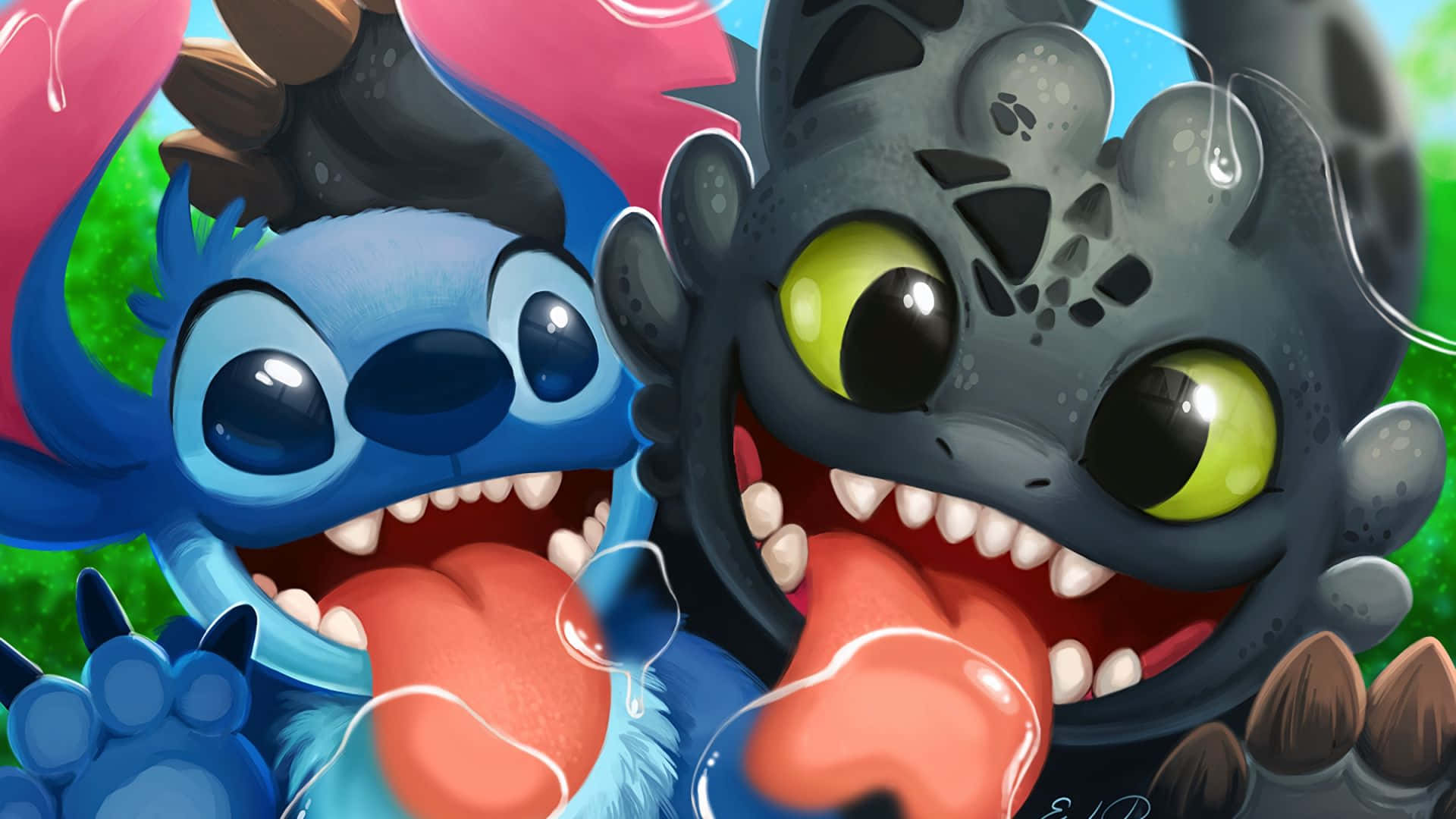 Toothless And Stitch Wallpapers | WallpapersOK