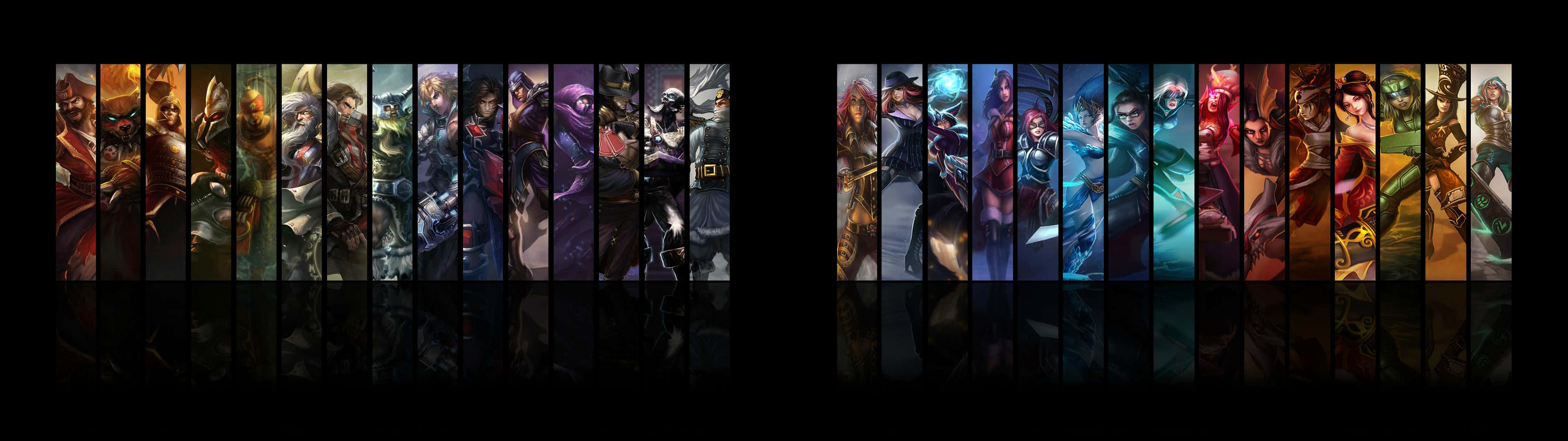League Of Legends Dual Screen Wallpapers | WallpapersOK