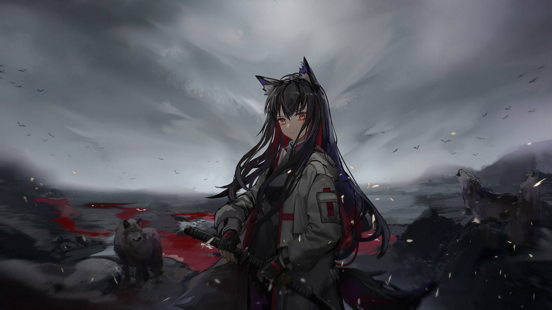 Sad Anime Wolf Girl WOLF WEEK END: Daily NKW Post #220! Yes Its The