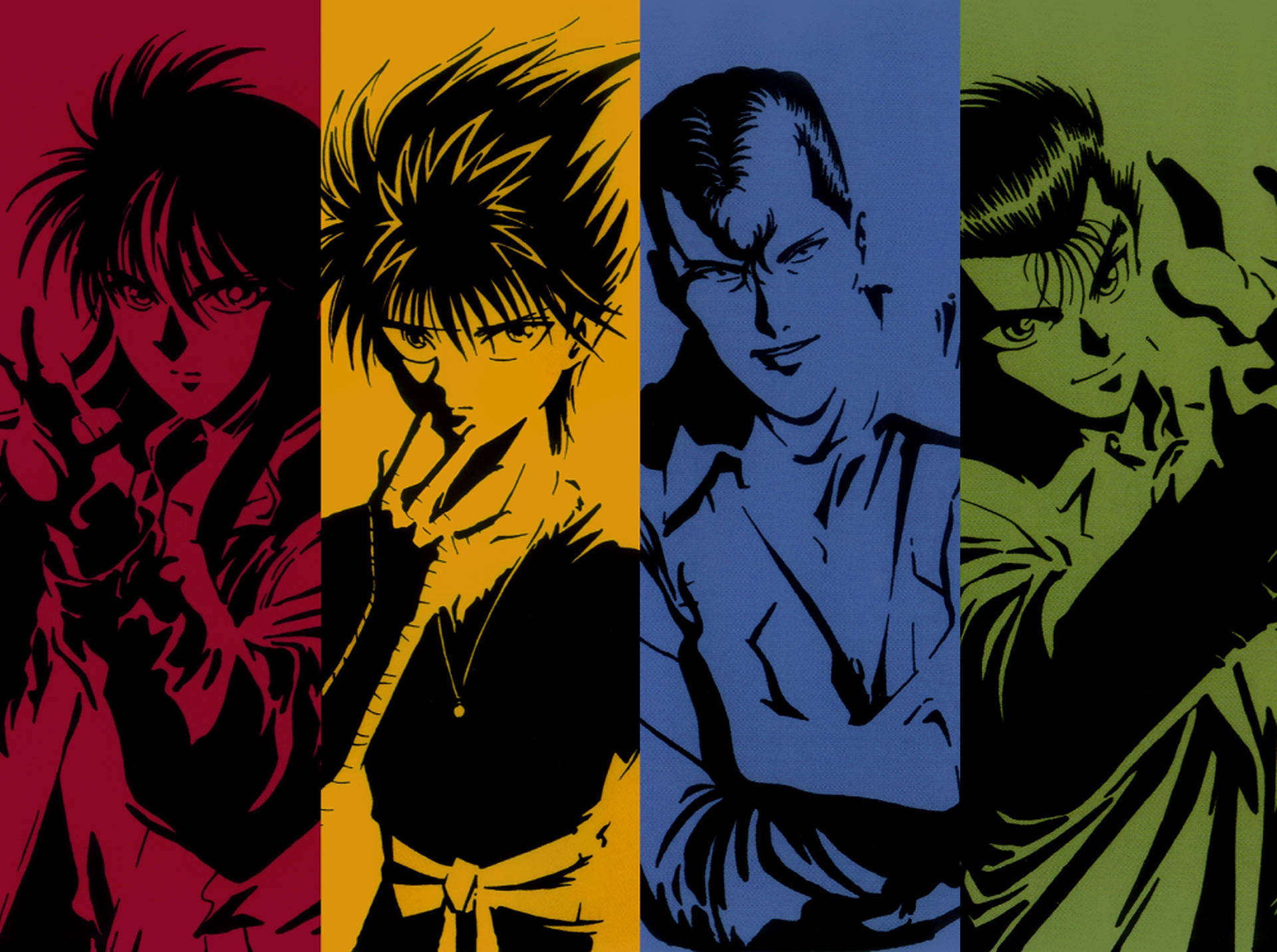 Yuyu Hakusho Collage Poster Wallpaper WallpapersOK