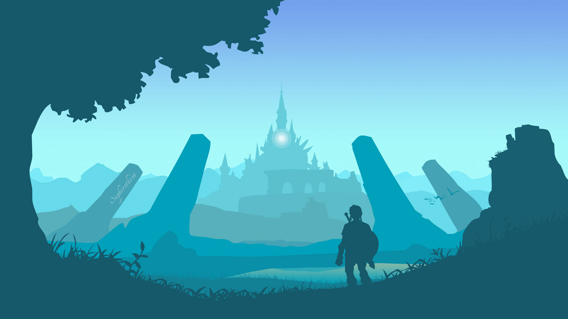 Vector art wallpaper store