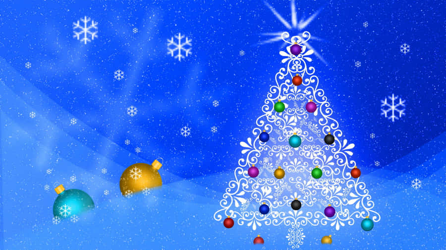 Festive 3d Christmas Scene Wallpaper | WallpapersOK