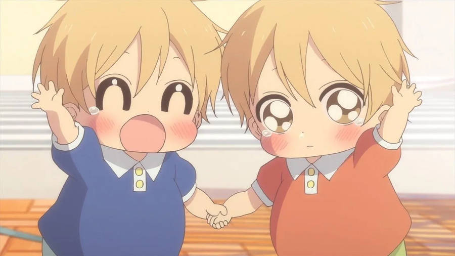 Two Adorable Anime Kids Wallpaper WallpapersOK