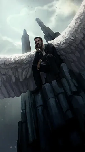 A Fantasy Vision Of Lucifer s Wings Wallpaper WallpapersOK