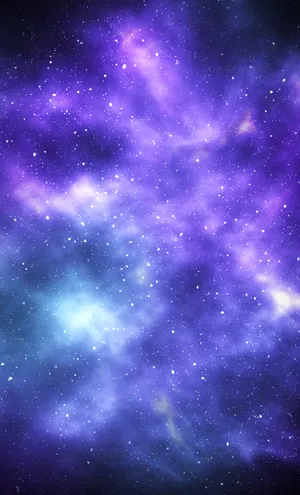 Purple Galaxy Huge Planet And A Moon Iphone Wallpaper WallpapersOK