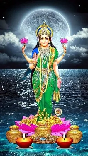 Lakshmi Hindu Goddess Wallpaper WallpapersOK
