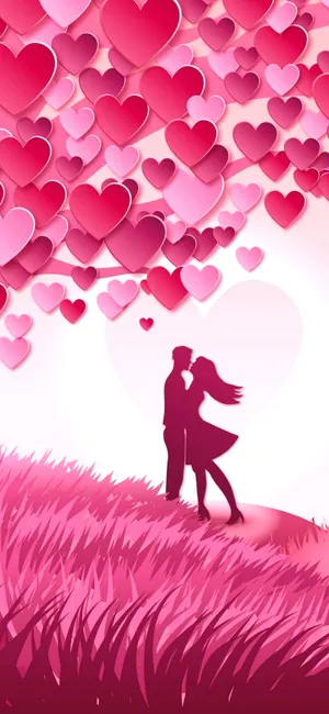 Pink love wallpaper store